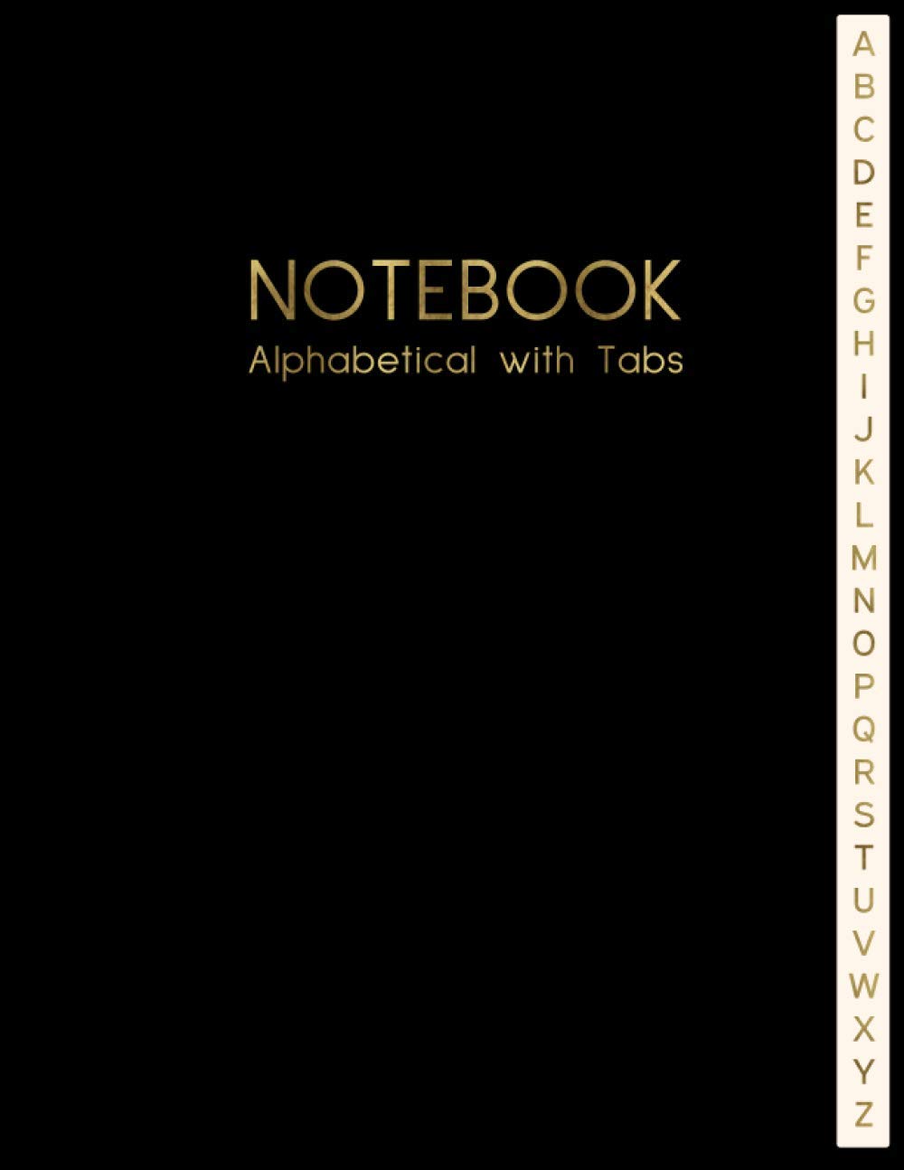 Notebook Alphabetical with Tabs: Journal Organizer Notebook with ...