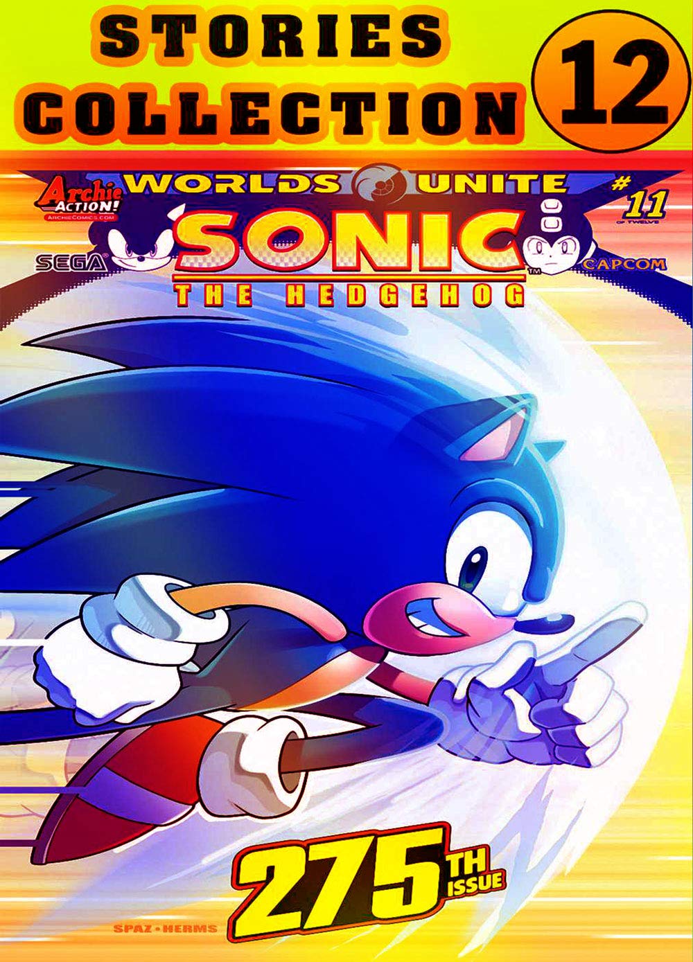 Sonic Stories Hedgehog: Collection 12 Adventure Of Sonic Graphic Novels ...