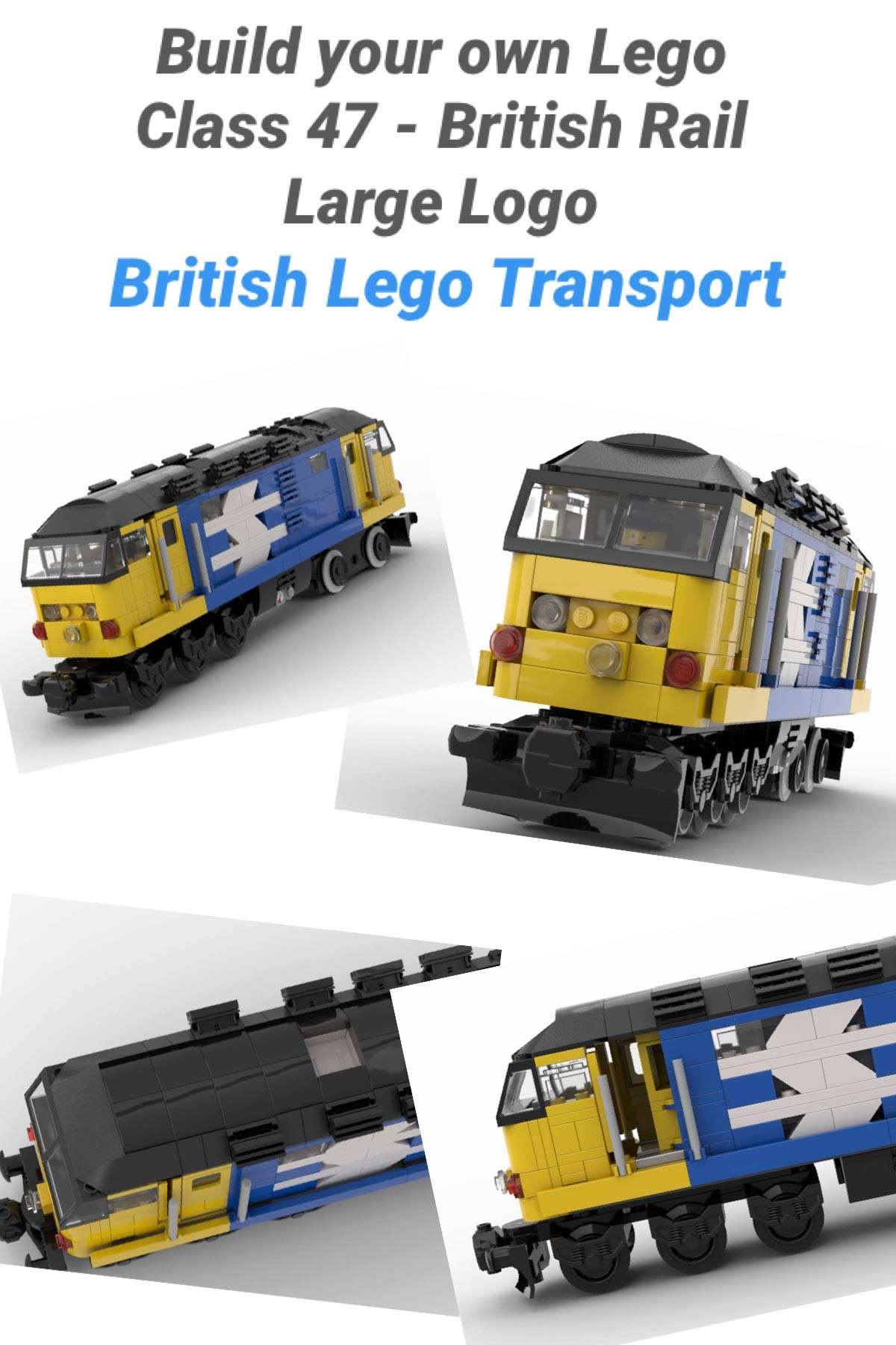 Build Your Own Lego Class 47 - British Rail Large Logo by British Lego ...