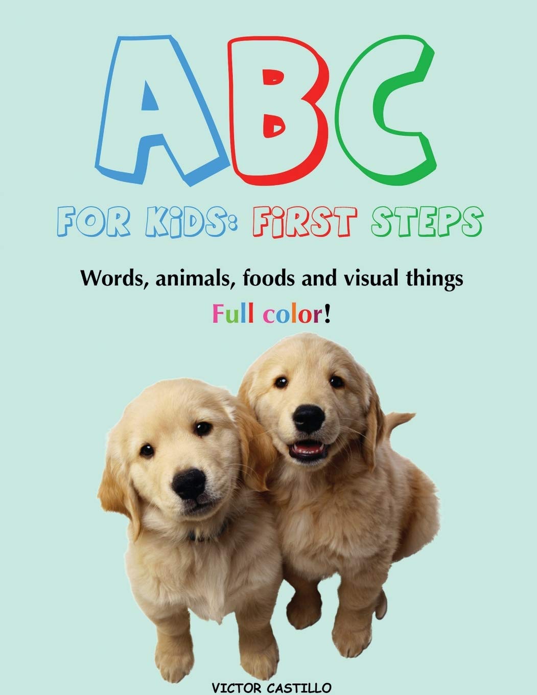 ABC For Kids (Words, animals, foods and visual things).: First Steps by ...