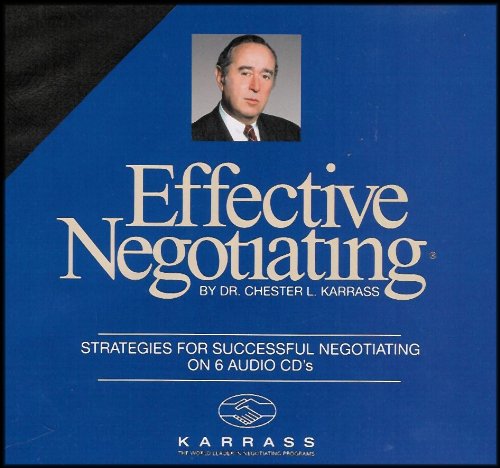 Effective Negotiating Workbook and Discussion Guide by Chester L ...
