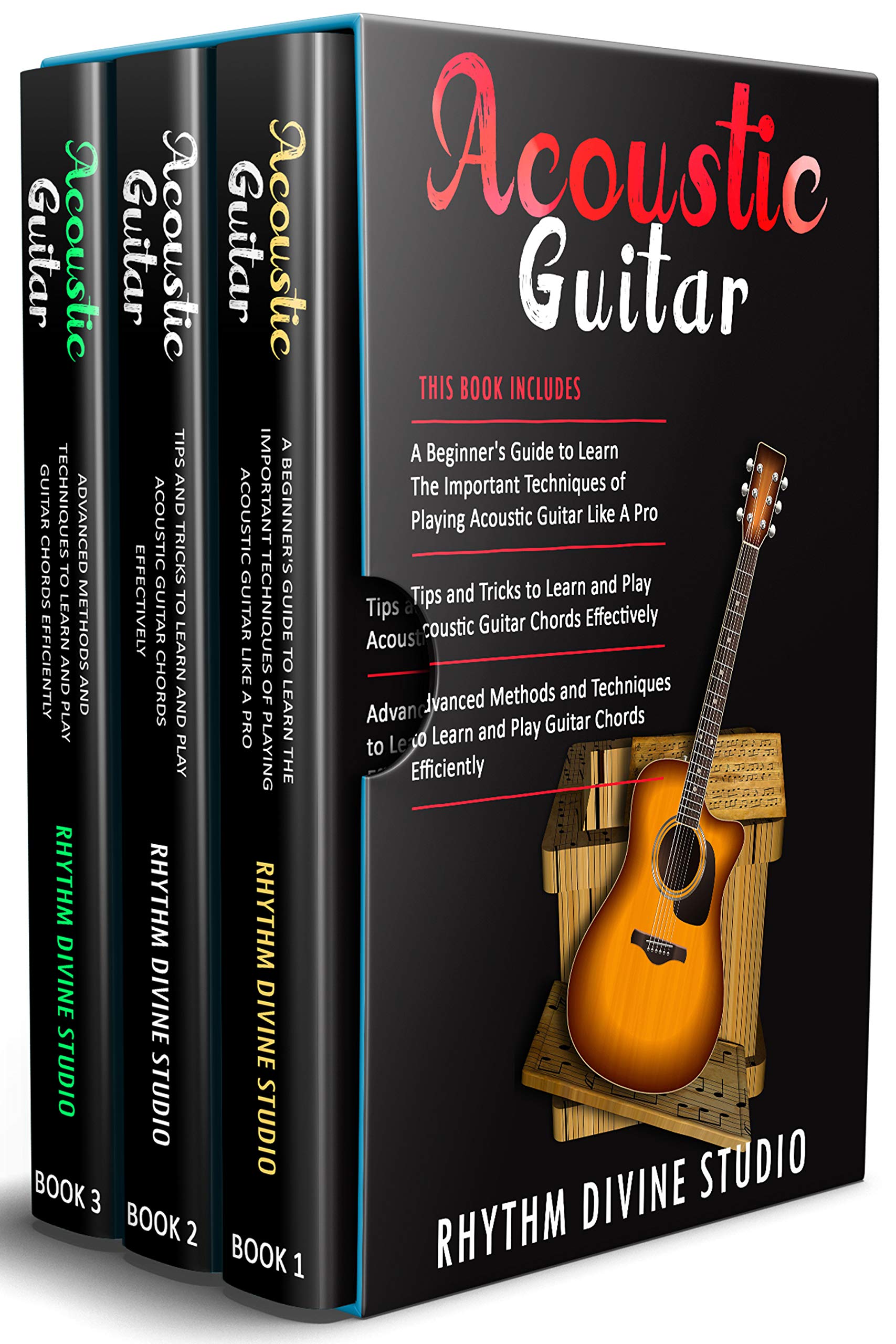 Acoustic Guitar: 3 in 1- Beginner's Guide+ Tips and Tricks to Learn and ...