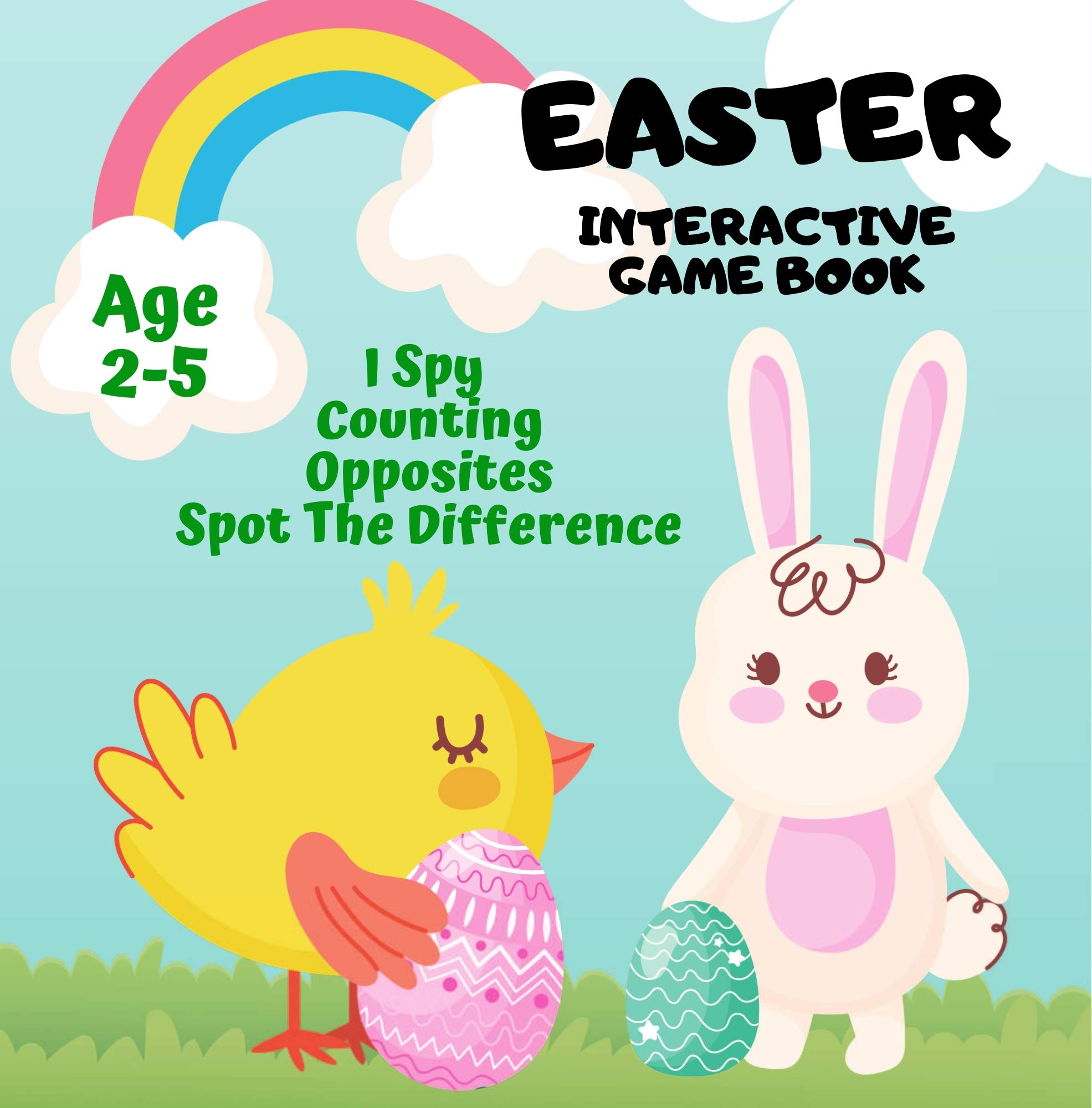 Easter Interactive Game Book - I Spy, Counting, Opposites, Spot the ...