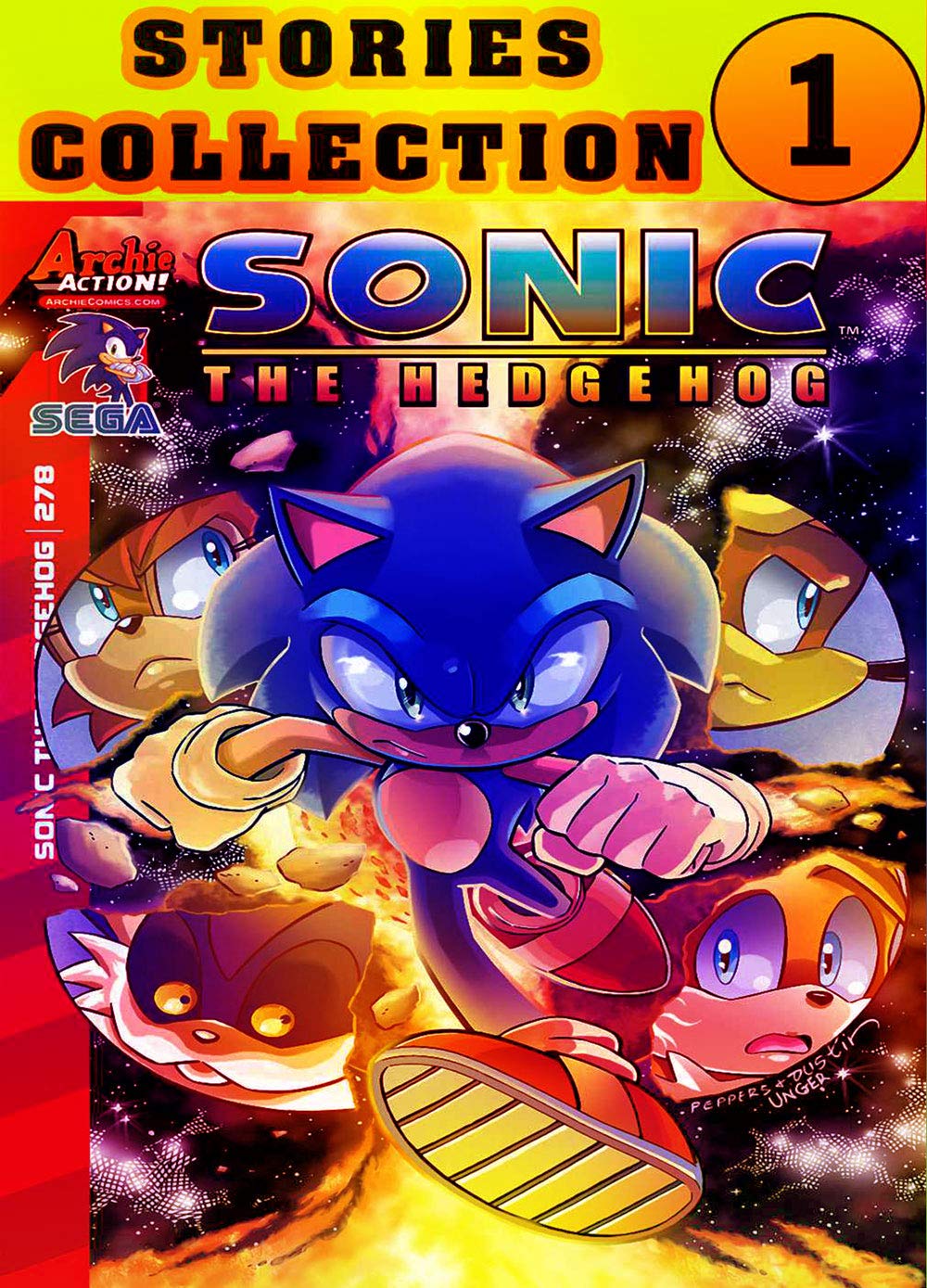 Sonic Stories Hedgehog: Collection 1 Adventure Of Sonic Graphic Novels ...
