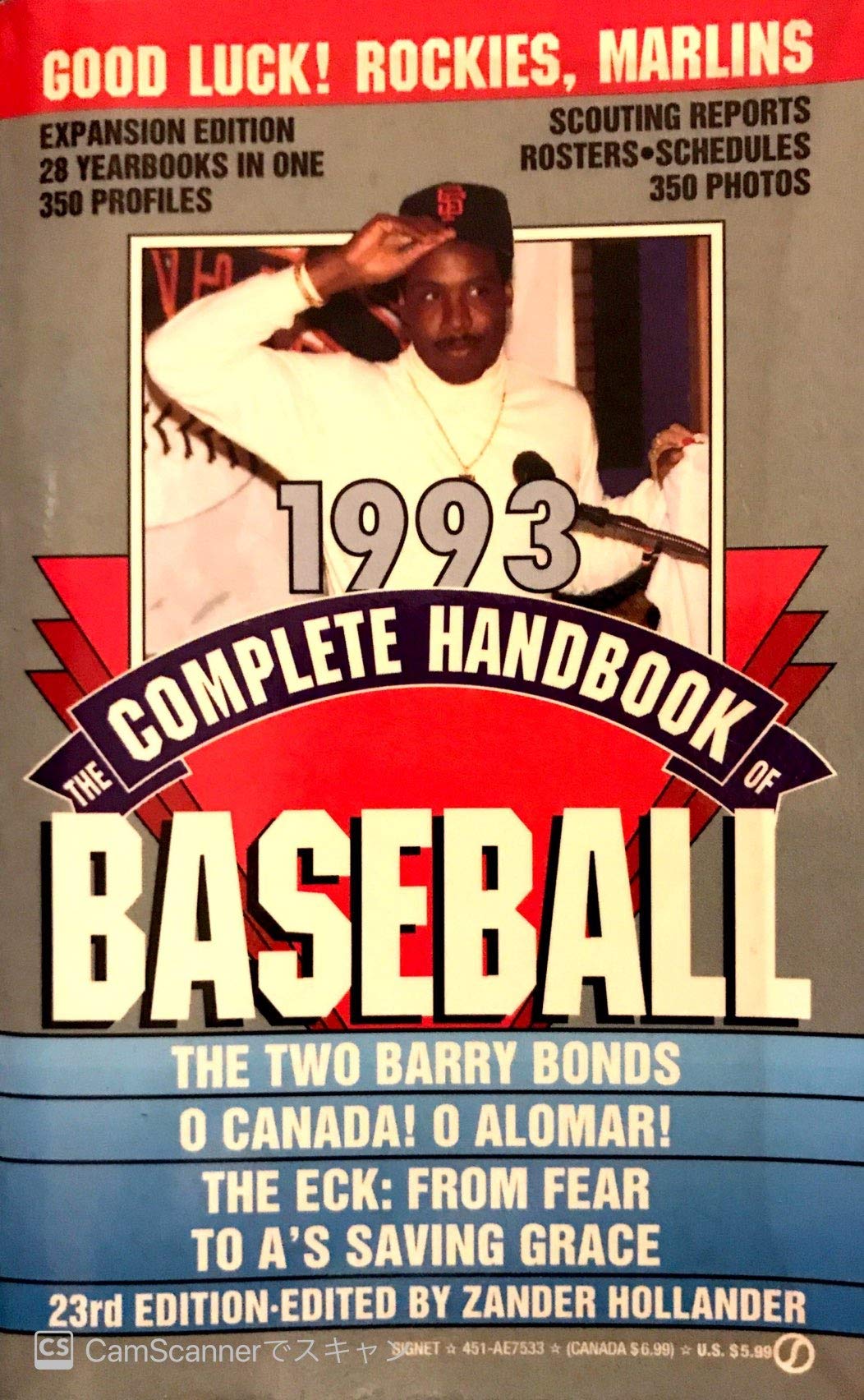 The Complete Handbook of Baseball 1993: 1993 Edition by Zander ...