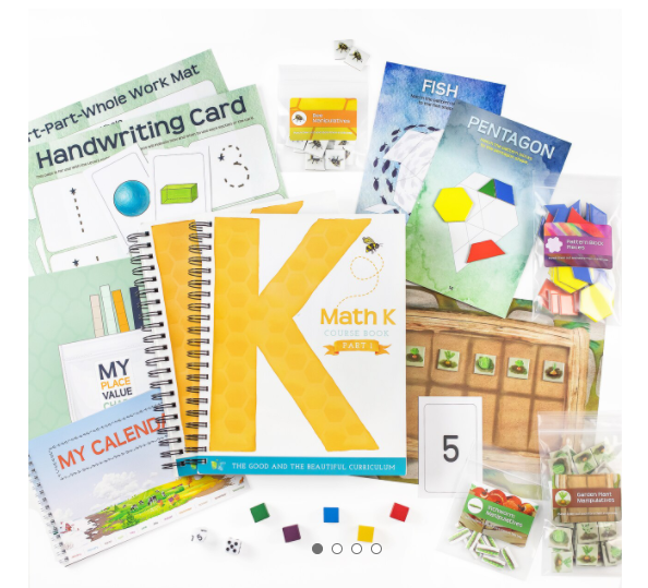 The Good and the Beautiful Math K Course Book, Parts 1 and 2 by Jenny ...