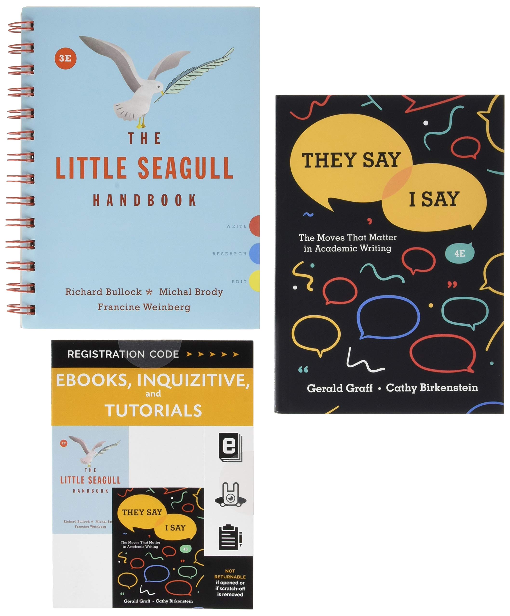 They Say / I Say, 4e with access card + The Little Seagull Handbook, 3e ...