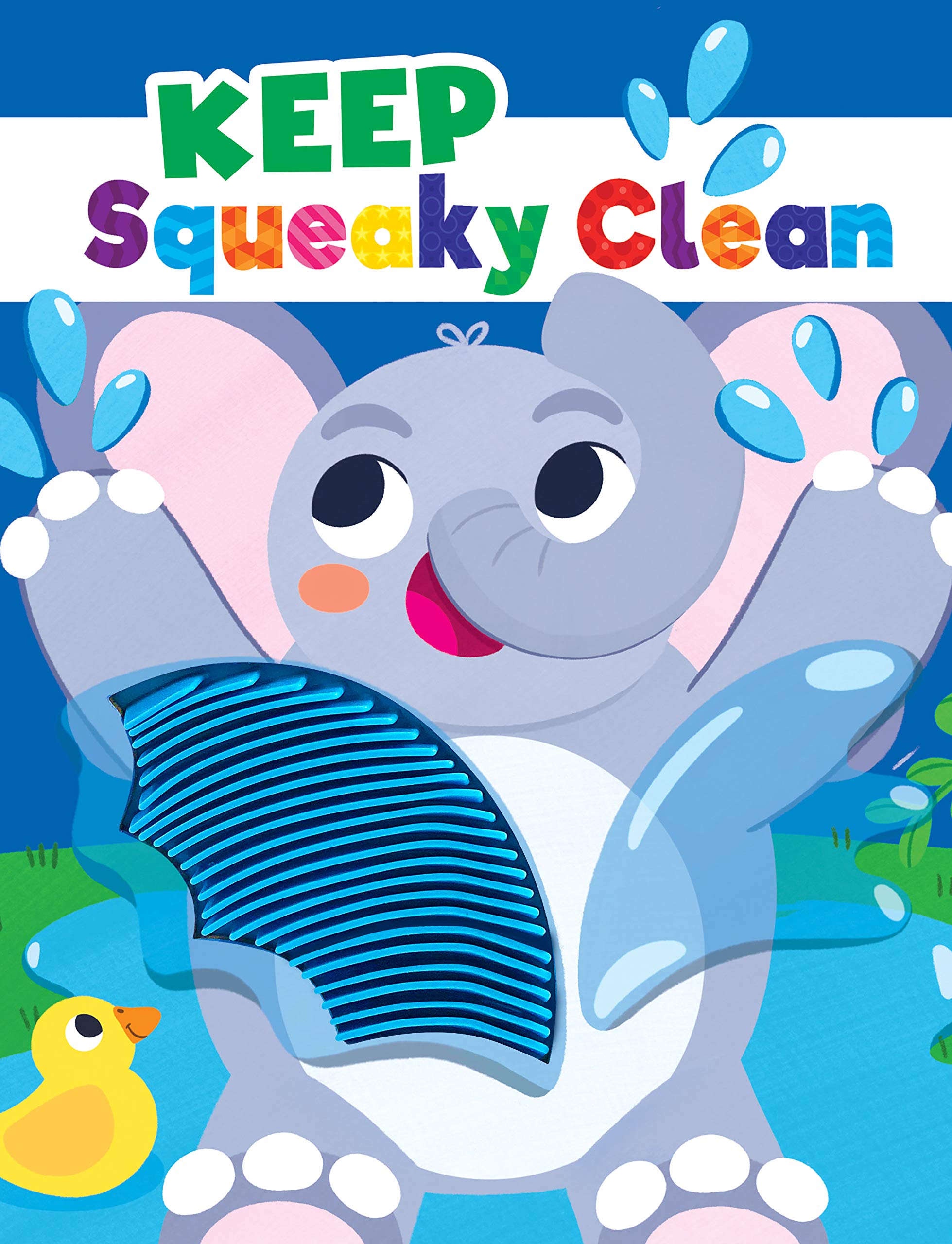 Keep Squeaky Clean - Silicone Touch and Feel Board Book - Sensory Board ...