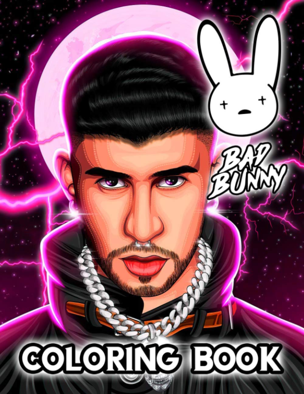 Bad Bunny Coloring Book: A Fantastic Book For Fans Of Bad Bunny With ...