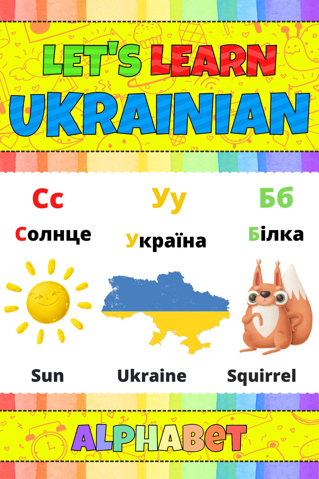 Let's Learn Ukrainian: Alphabet: My Ukrainian Alphabet Picture Book ...