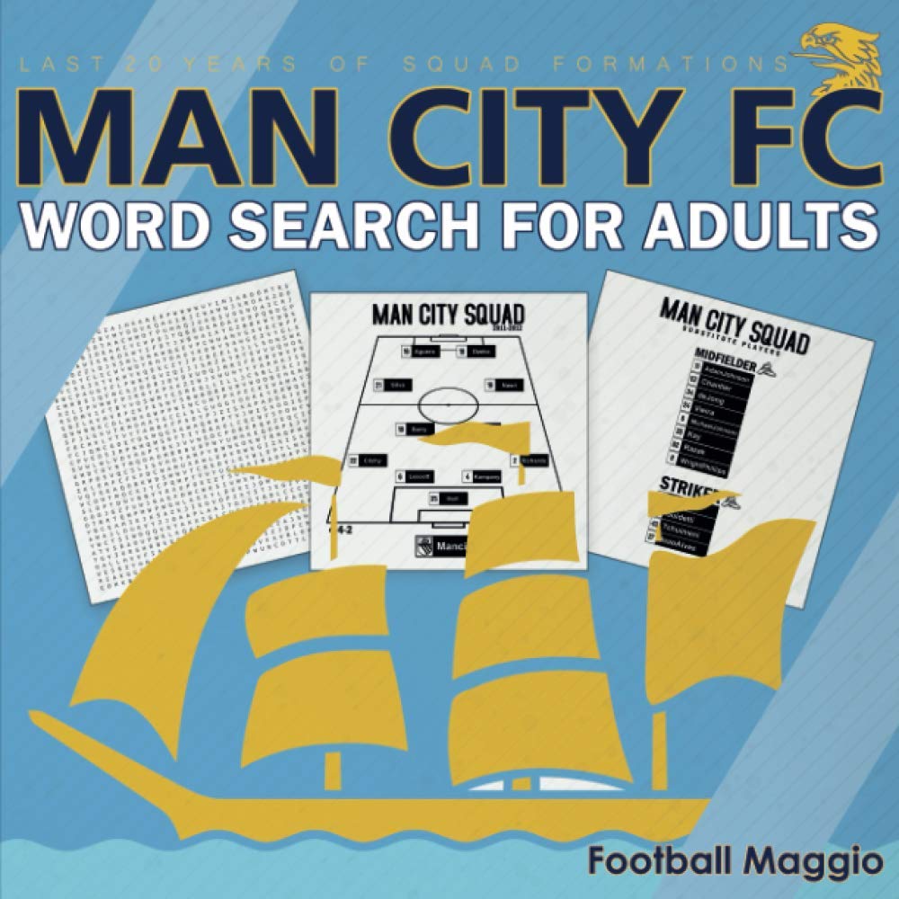 Man City Fc Word Search For Adults: Word search Puzzles For Adults ...