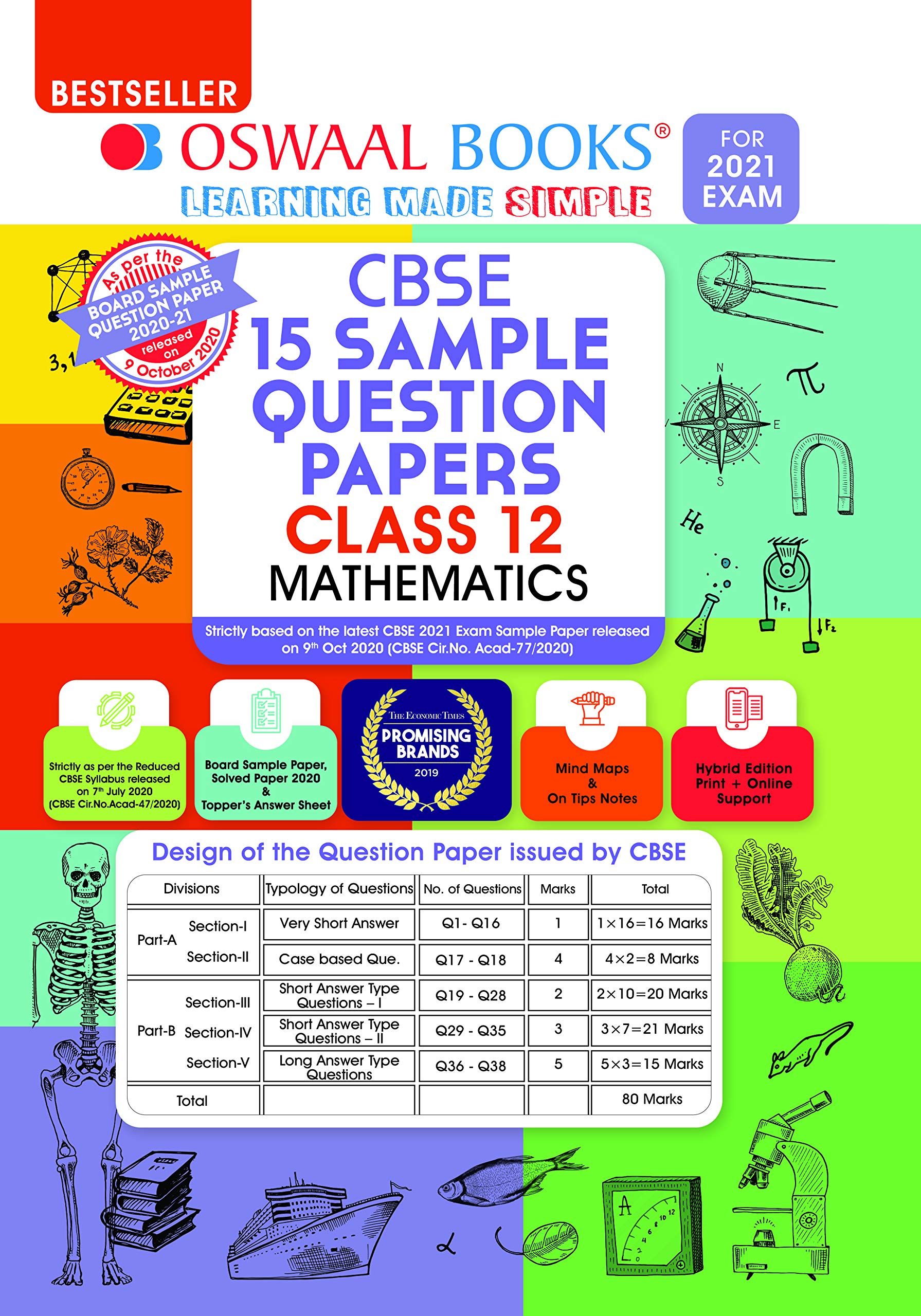 Oswaal CBSE Sample Question Paper Class 12 Mathematics Book by Oswaal ...