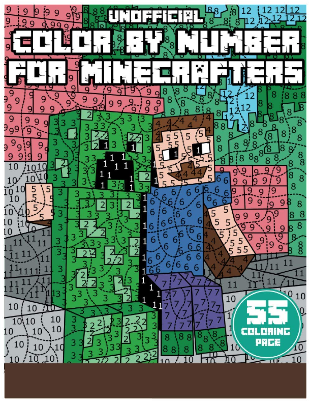 Color By Number For The Minecrafters: 50 Color by number activity for ...