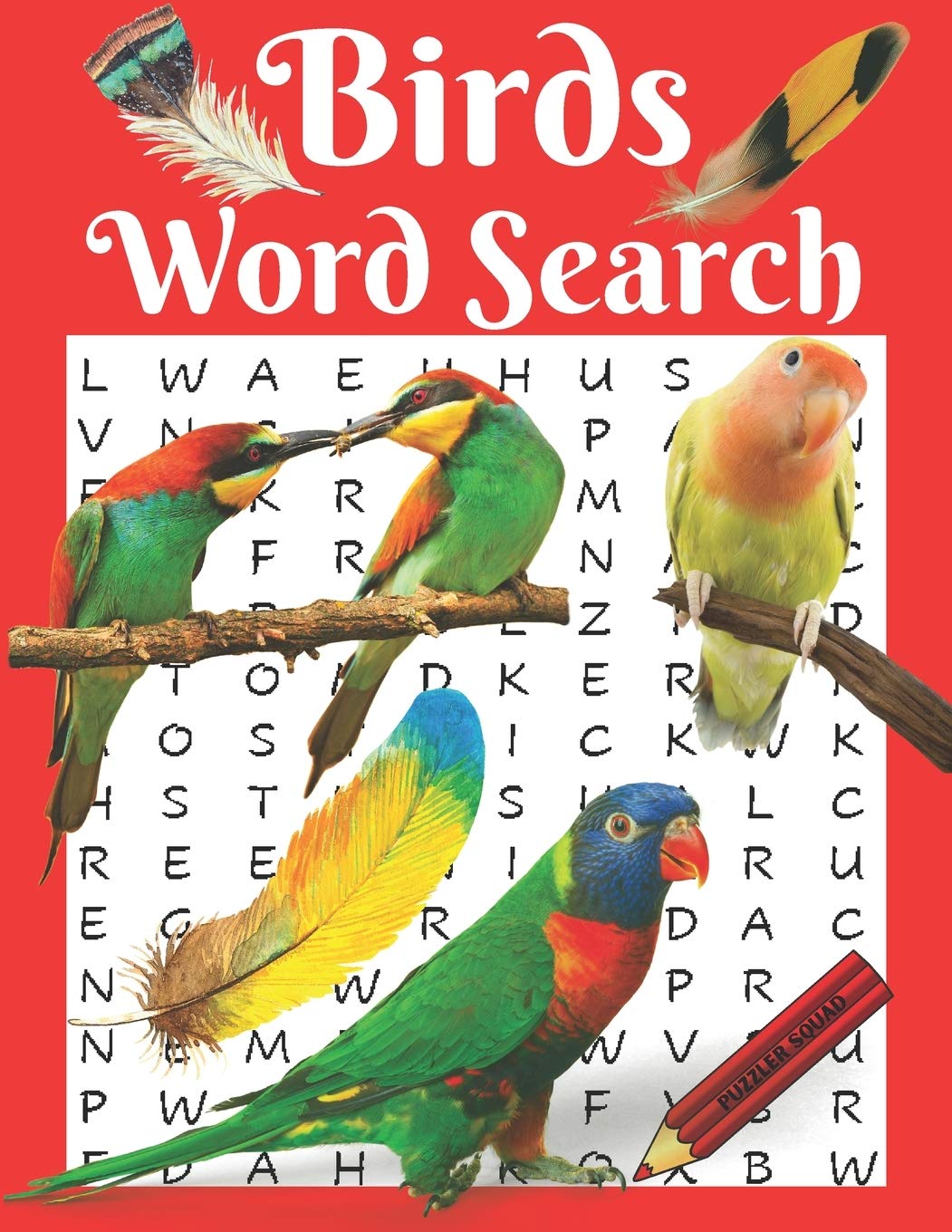 Birds Word Search: Birds Word Search Puzzle Book for Adults, Birds A-Z ...