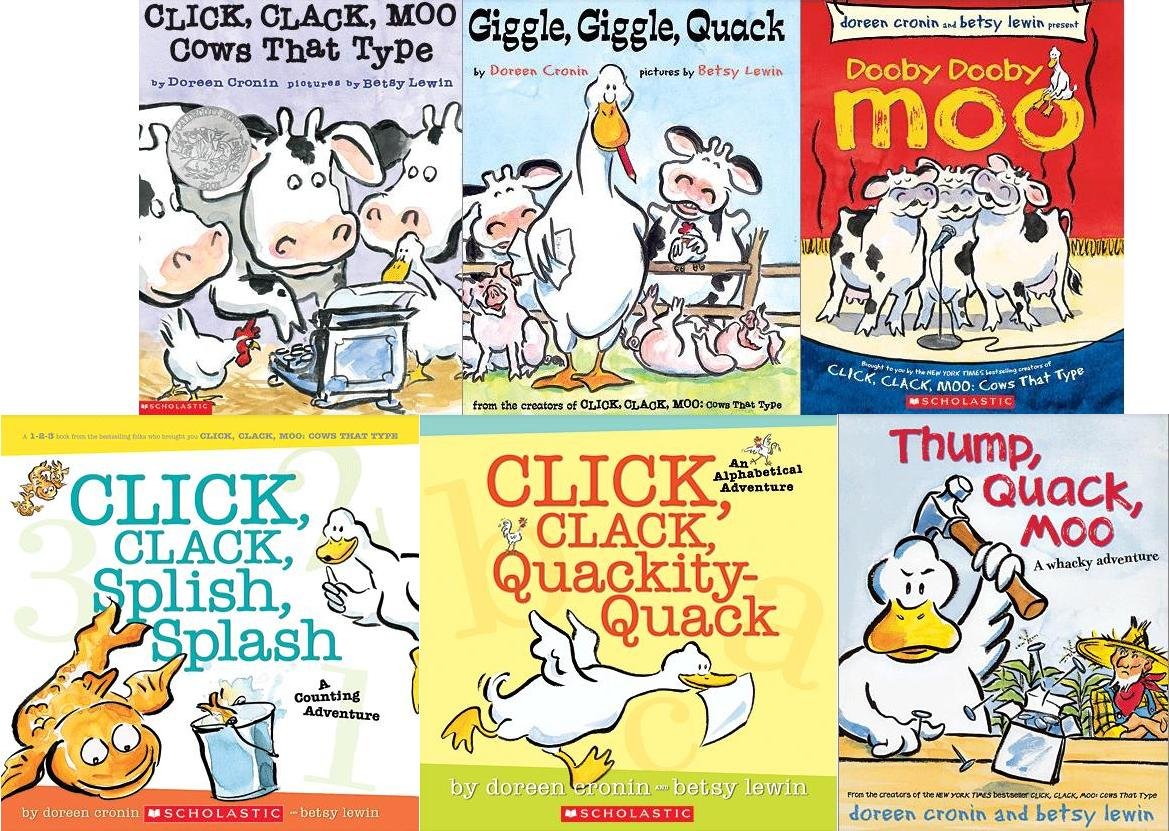 CLICK, CLACK, MOO Cows That Type; Dooby Dooby MOO; Thump, Quack, MOO: A ...