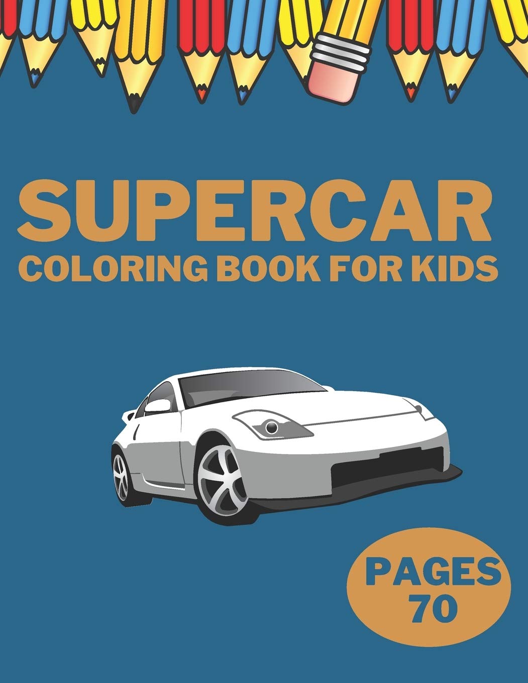 Supercar Coloring Book For Kids: Kids Ages 8-12 boys Adult Boys by ...