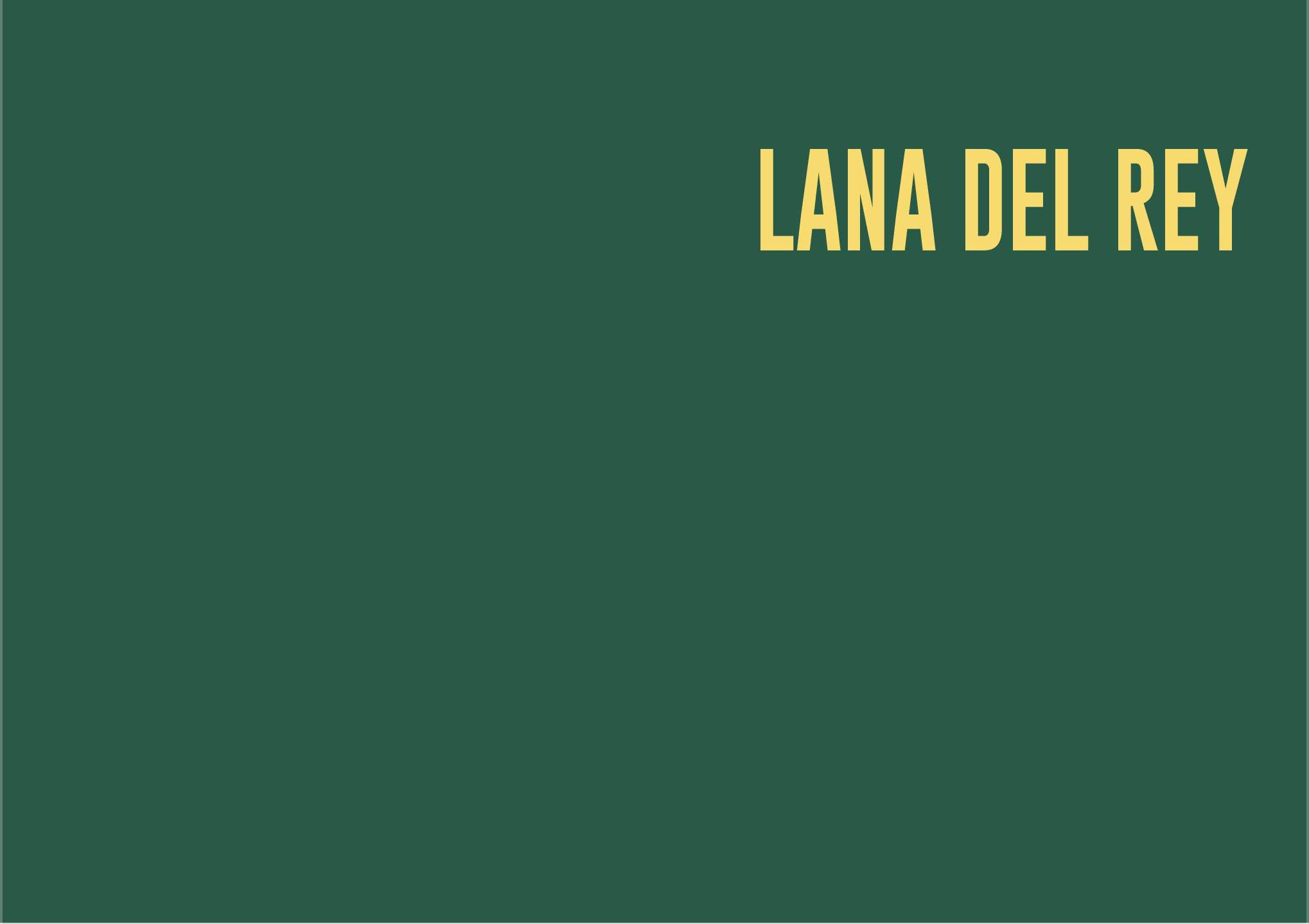 Lana del Rey lyrics book: Lust for life album by Elizabeth Lovers ...