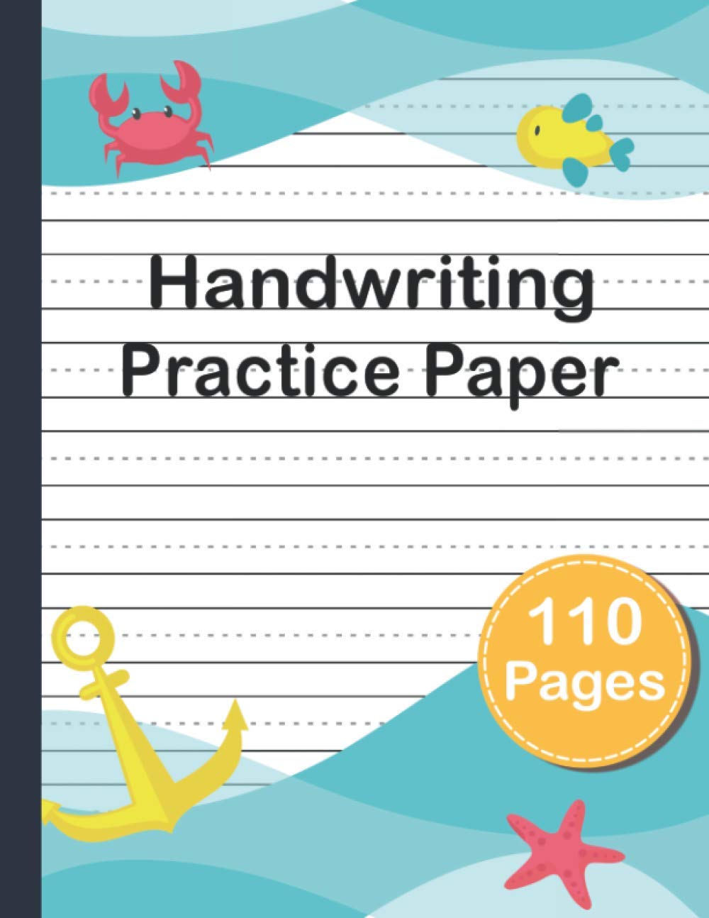Handwriting Practice Paper: Blank lined Pages With Dotted Middle Lines ...