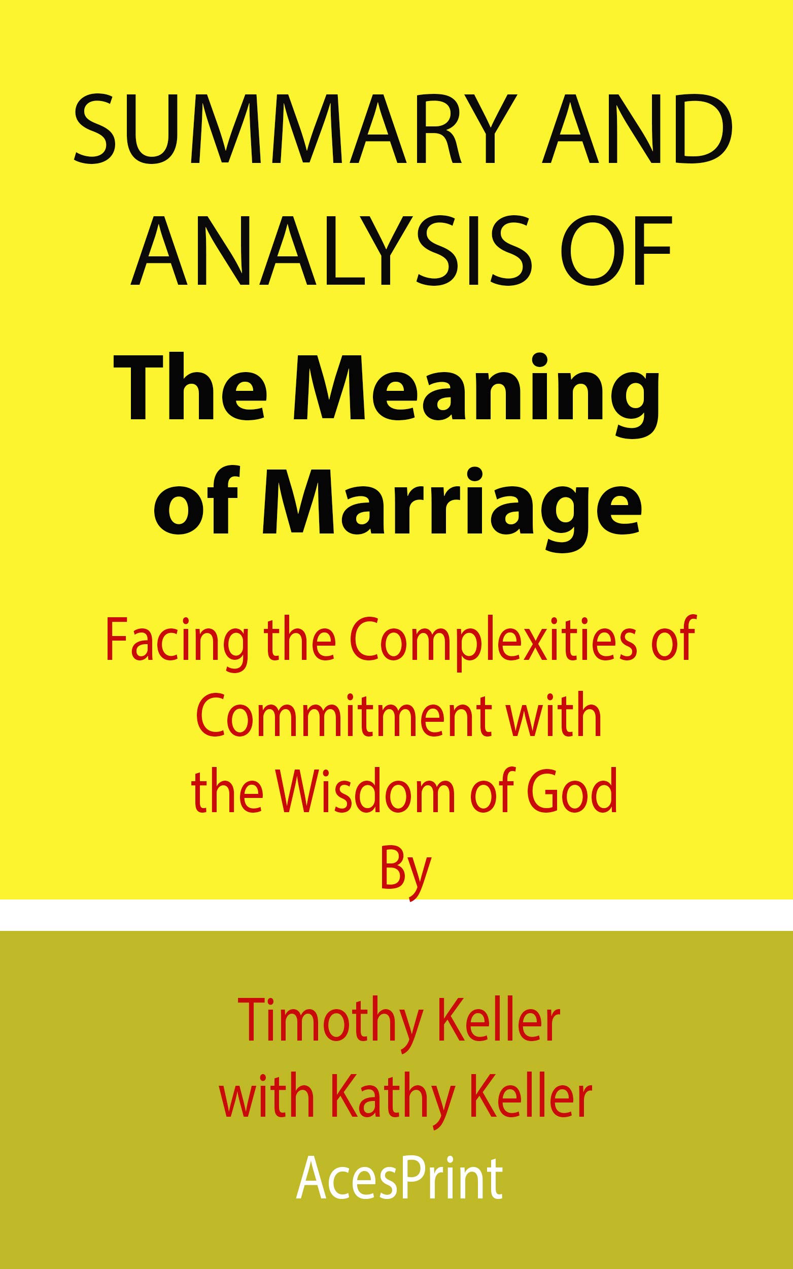 Summary And Analysis Of The Meaning Of Marriage Facing The