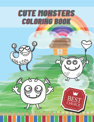 Cute Monsters Coloring Book: Activity Book For Kids 2021 by Lucky Man ...
