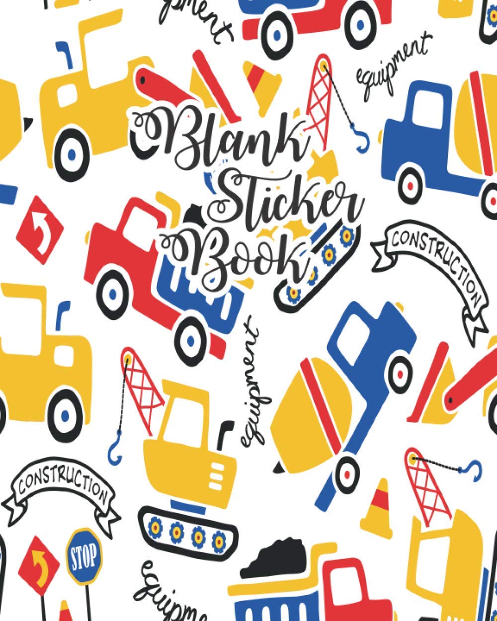 Blank Sticker Book: Car Blank sticker book,Vehicles Blank Sticker ...