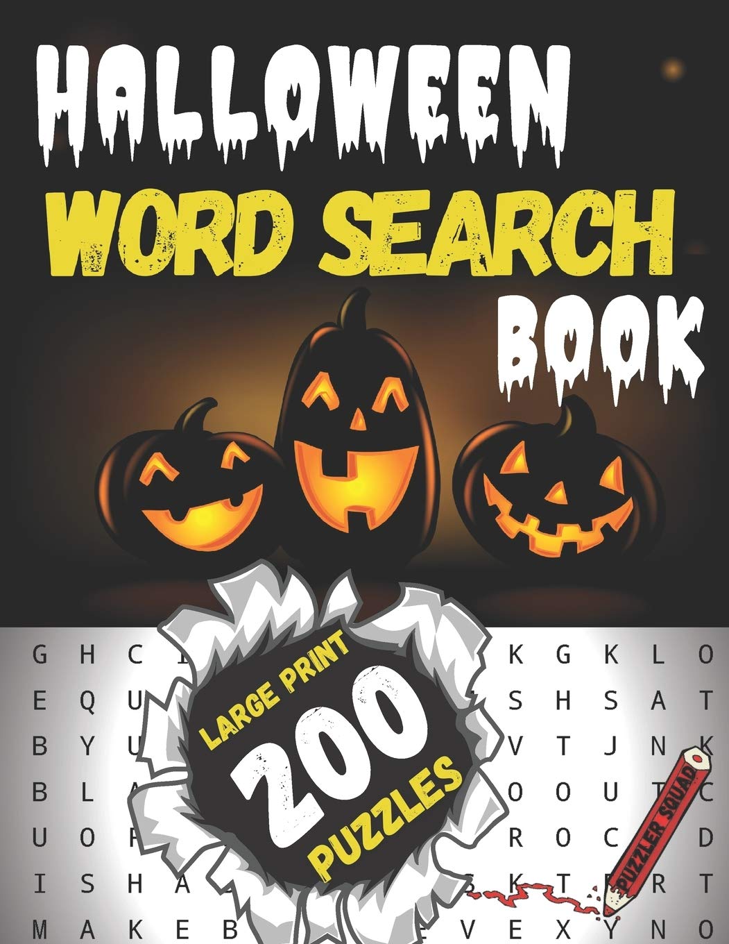 Halloween Word Search Book: Large Print Word Search Puzzles for Adults ...