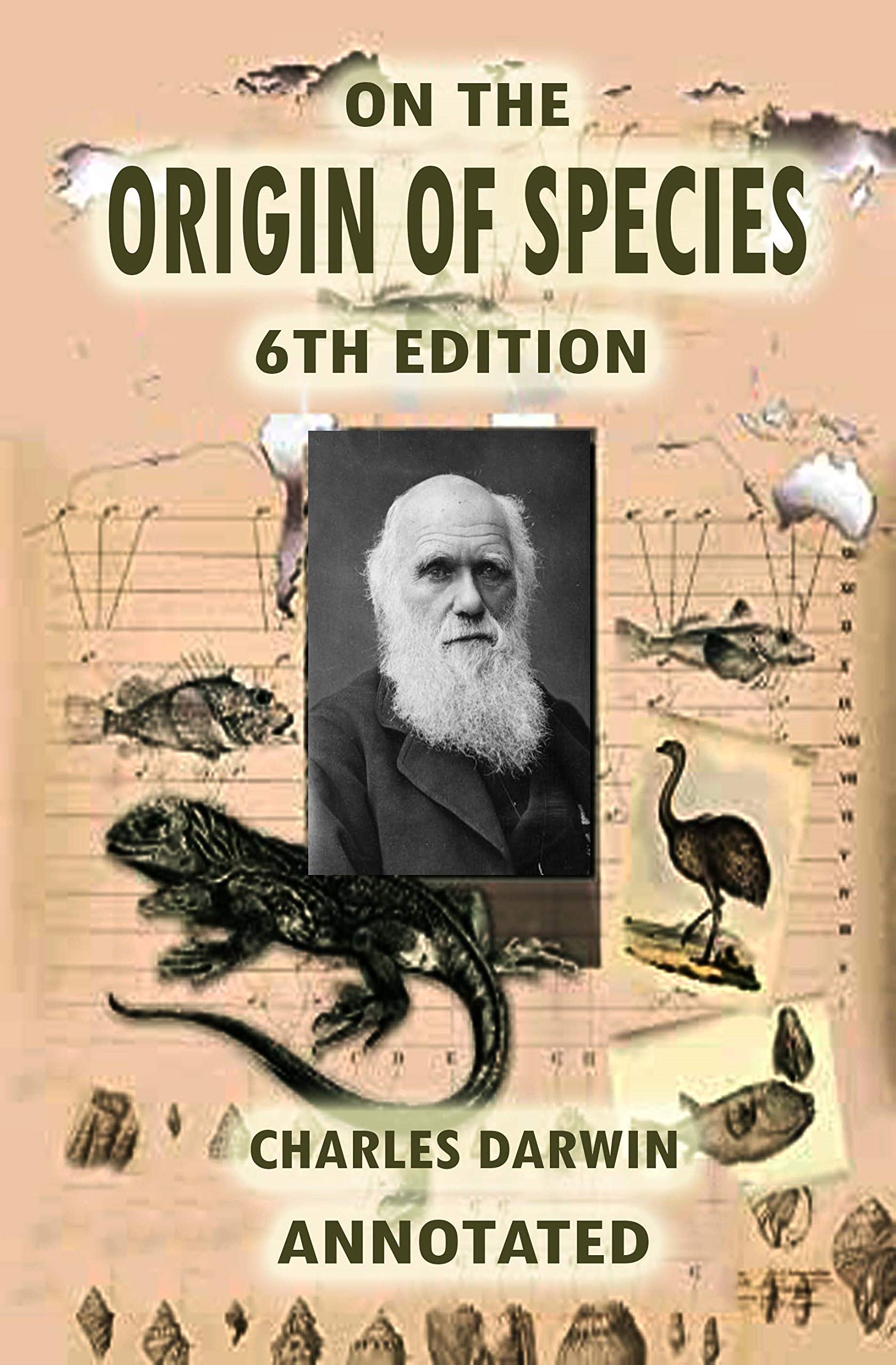 On the Origin of Species, 6th Edition annotated by Charles Darwin ...