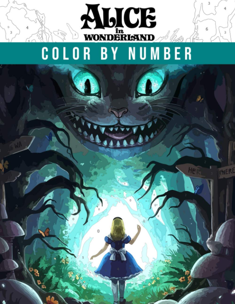 Alice in Wonderland Color by Number: Favorite Fantasy Adventure ...