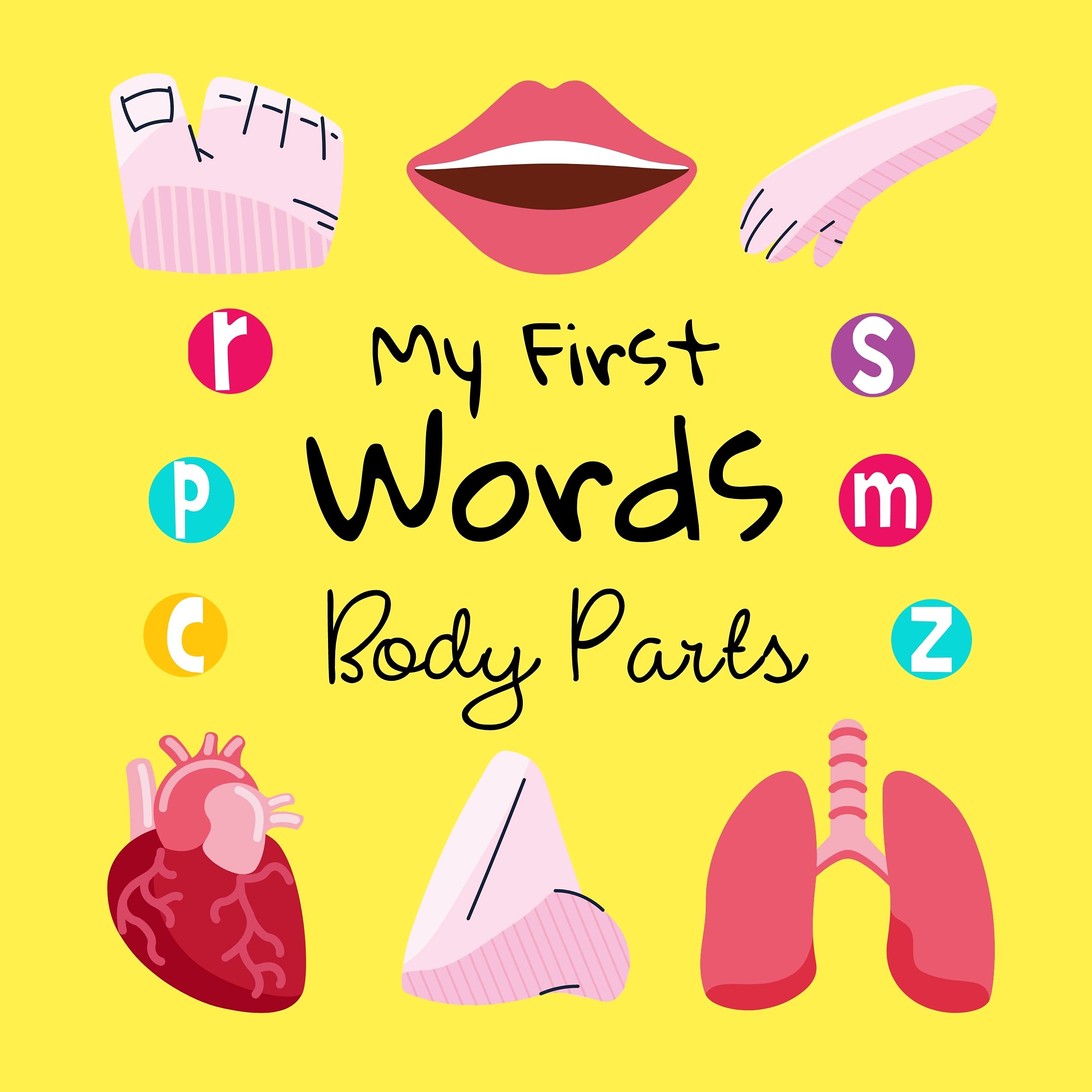 My First Words Body Parts: A Fun Learning Activity Game Book For Kids 2 ...