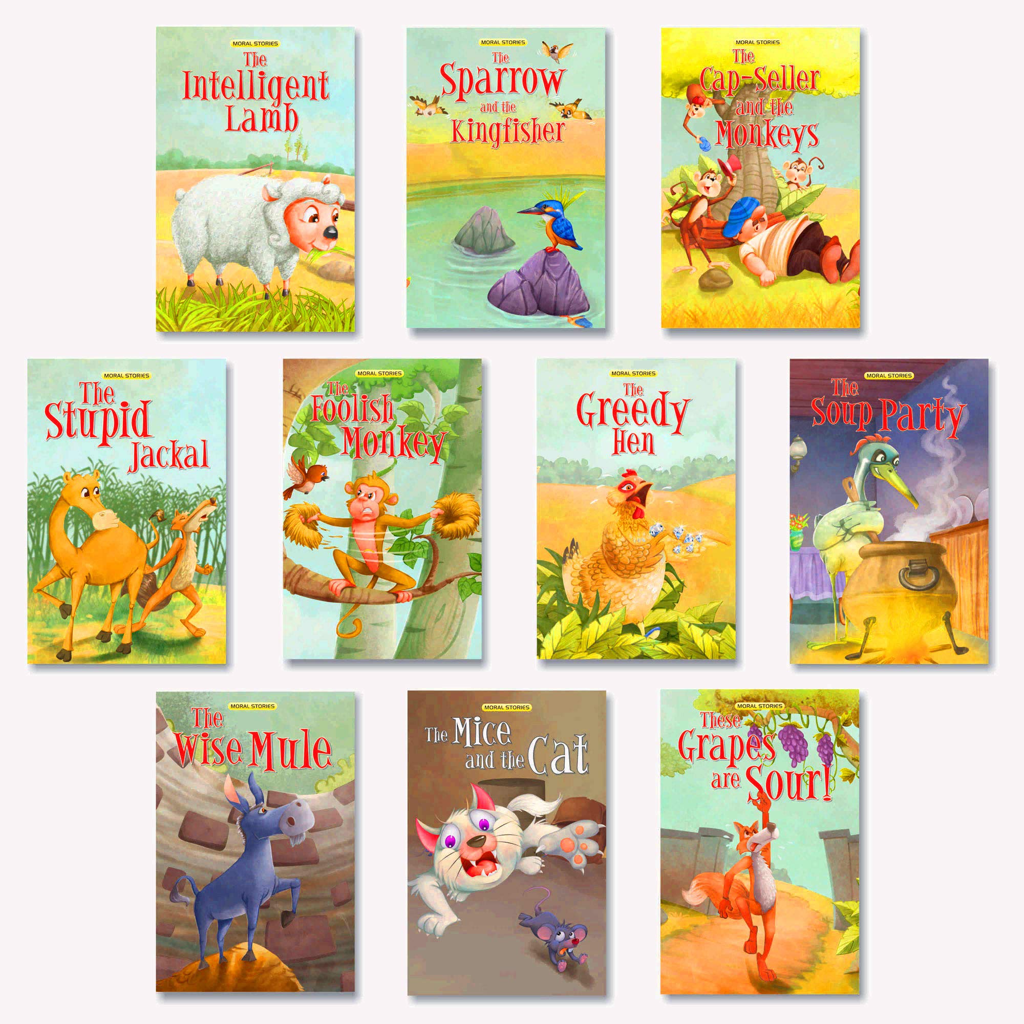 Inez Moral Story Books For Kids (Pack Of 10 Books) | 160 Total Pages ...