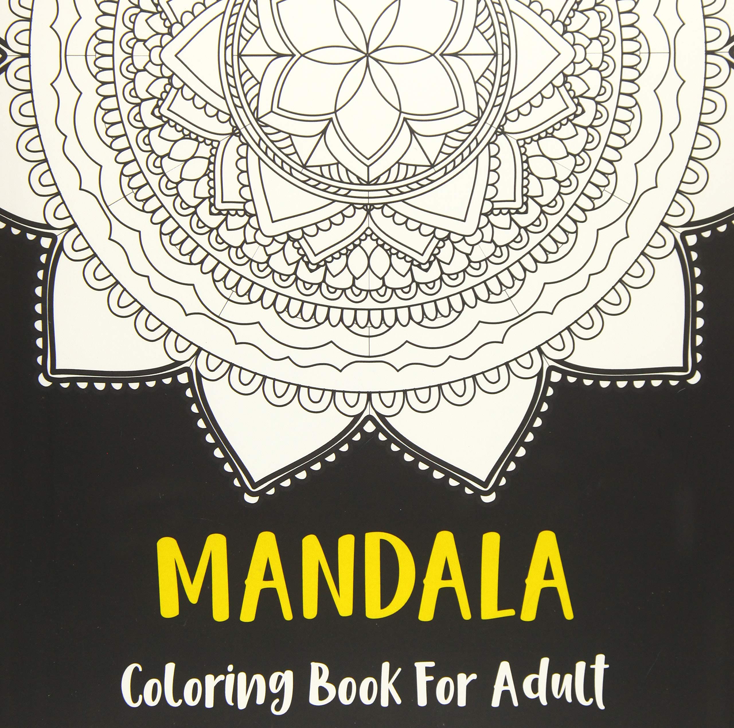 Mandala: Coloring Book For Adult Stress Ease Coloring Pen Pencil Cool ...