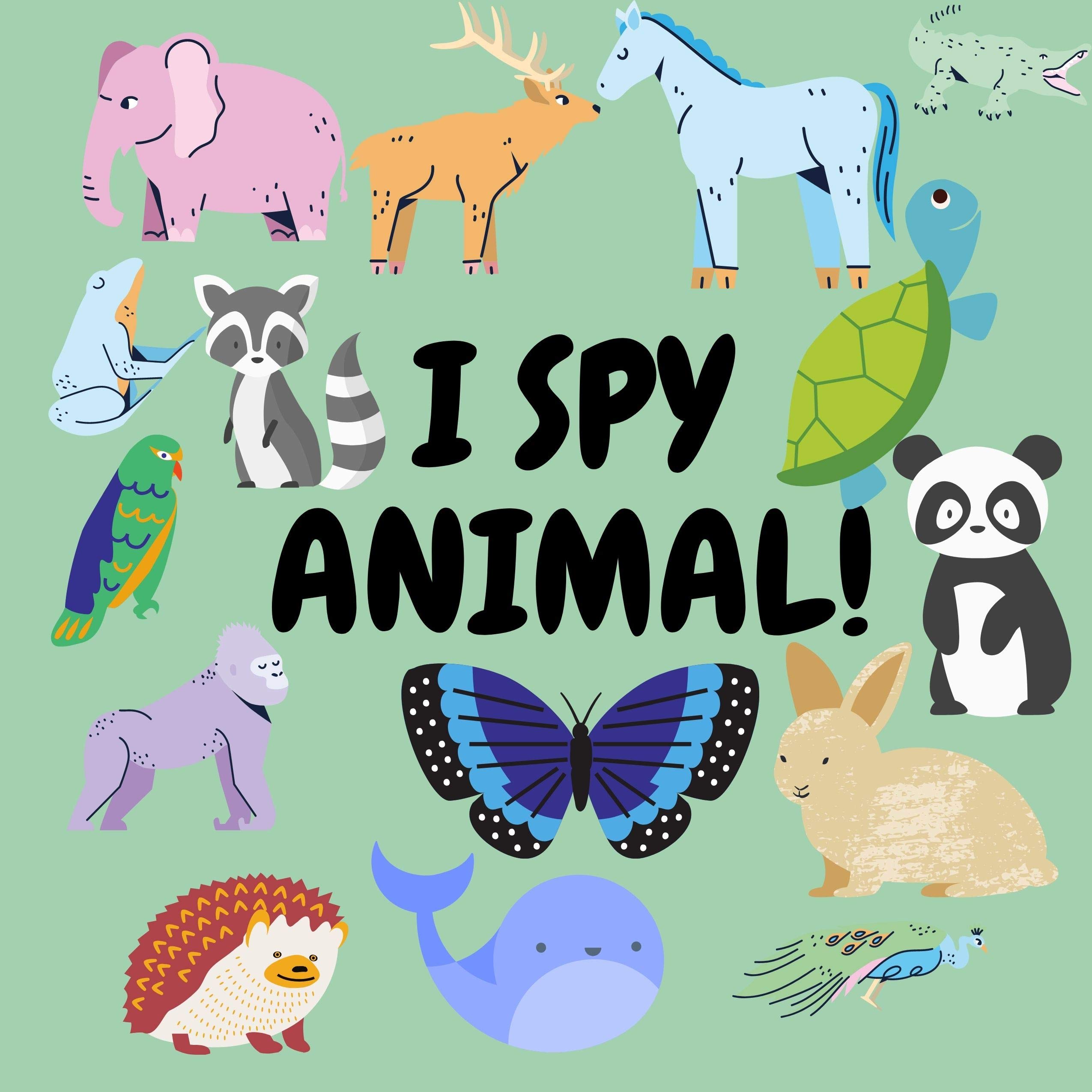 I Spy Animal!: Activity Book for Kids / A Fun Guessing Game for 2-4 ...