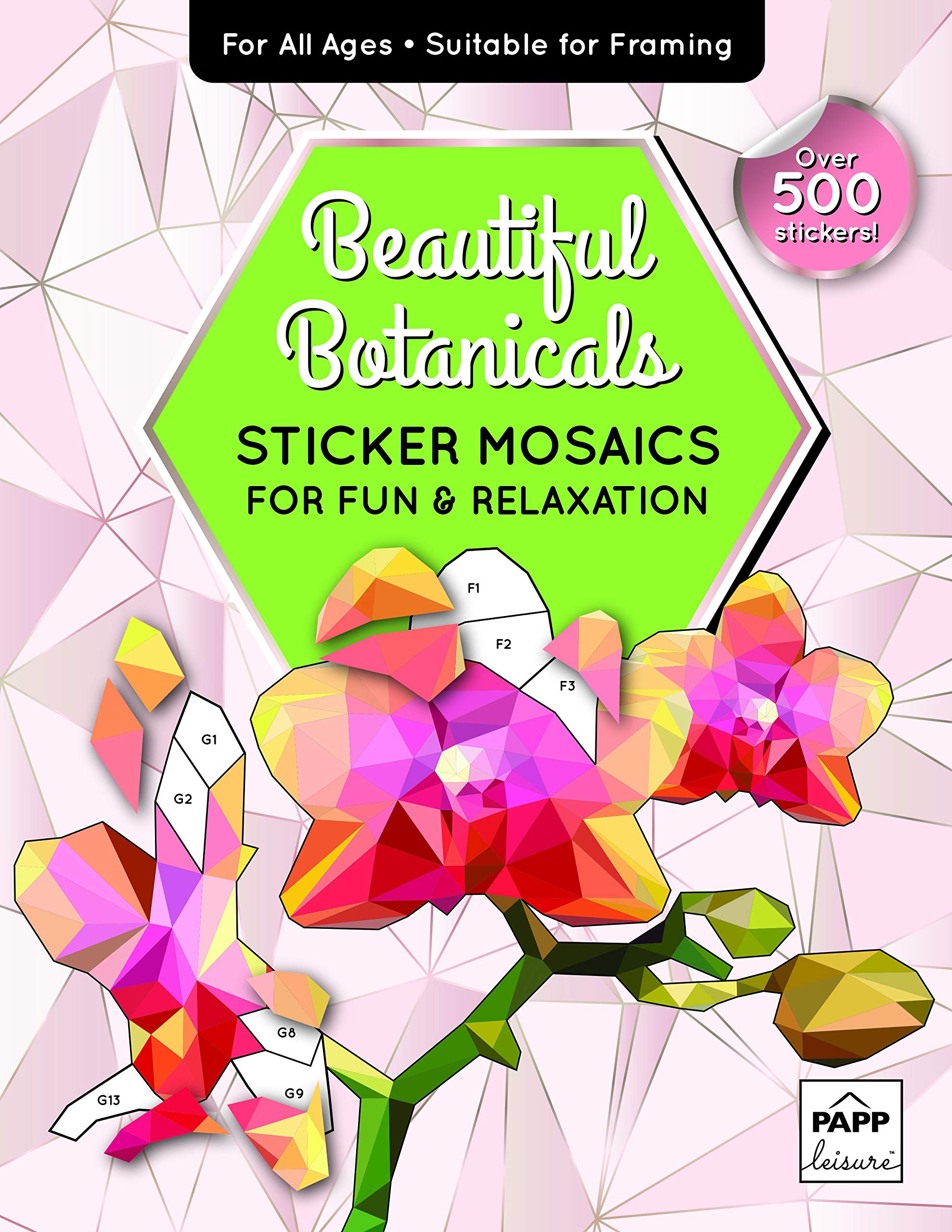 Sticker By Number Beautiful Botanicals Book for All Ages, Sticker ...