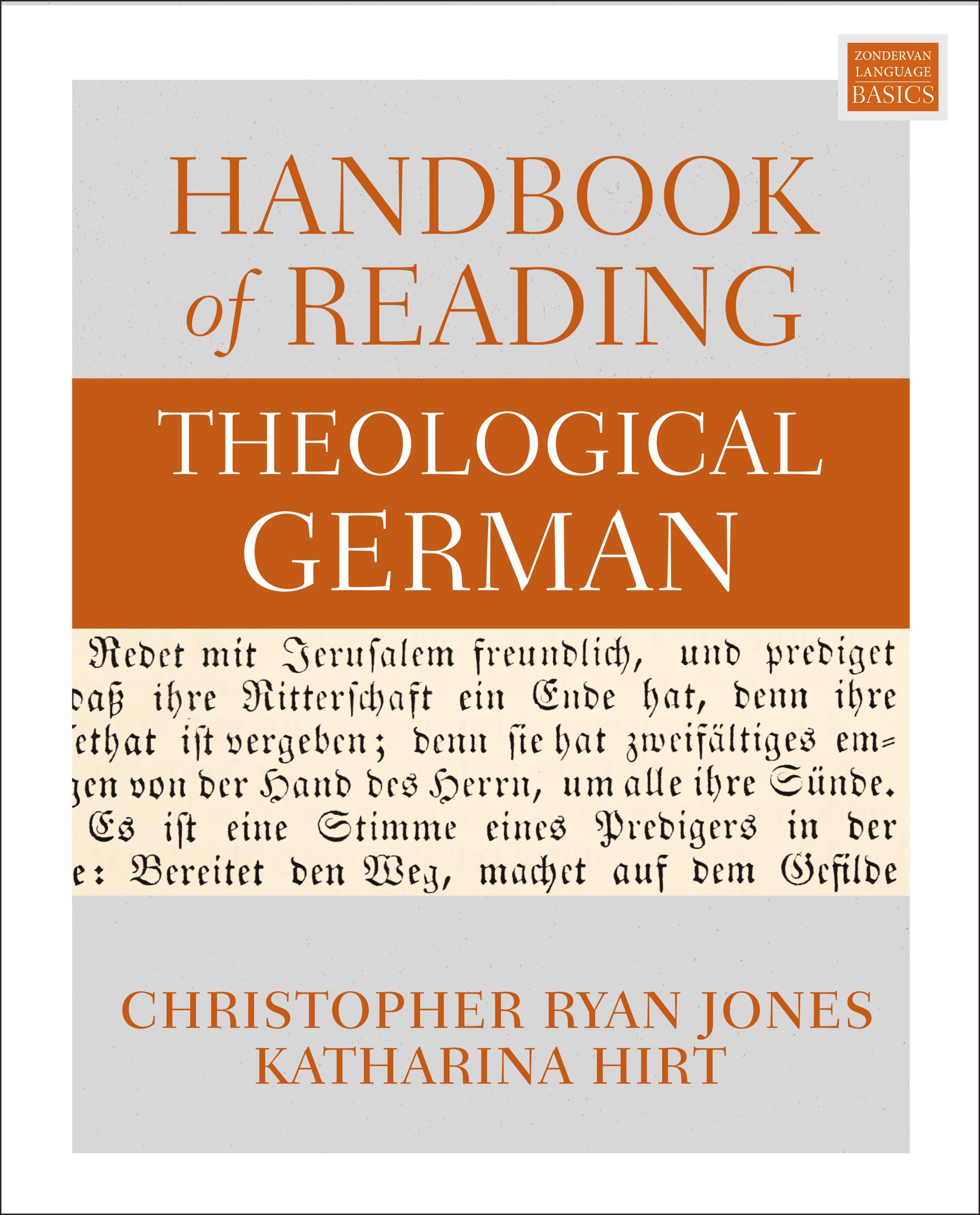 Handbook of Reading Theological German by Christopher Ryan Jones | Goodreads