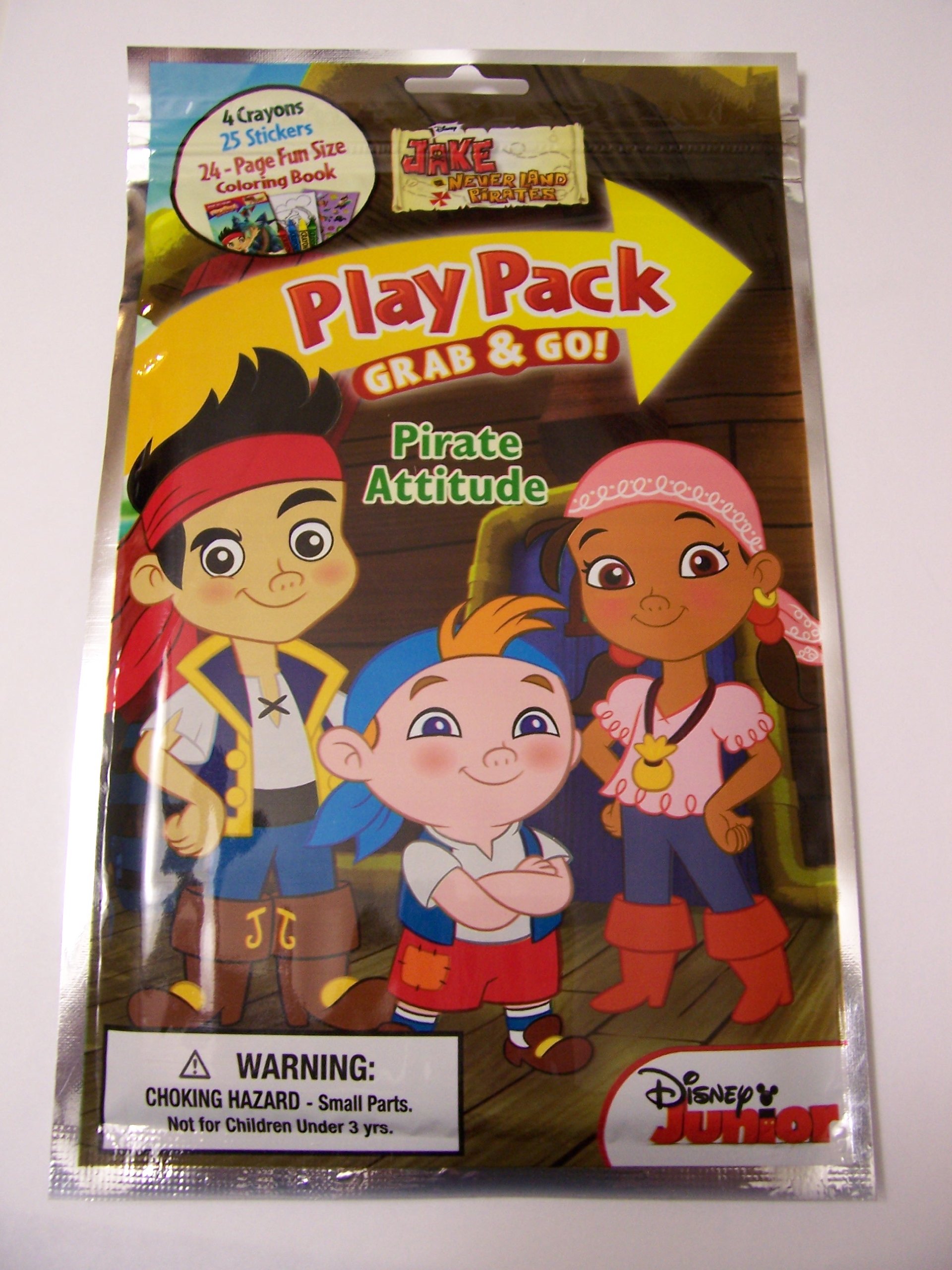 Jake & the Neverland Pirates Play Pack Grab & Go Crayons Stickers ...