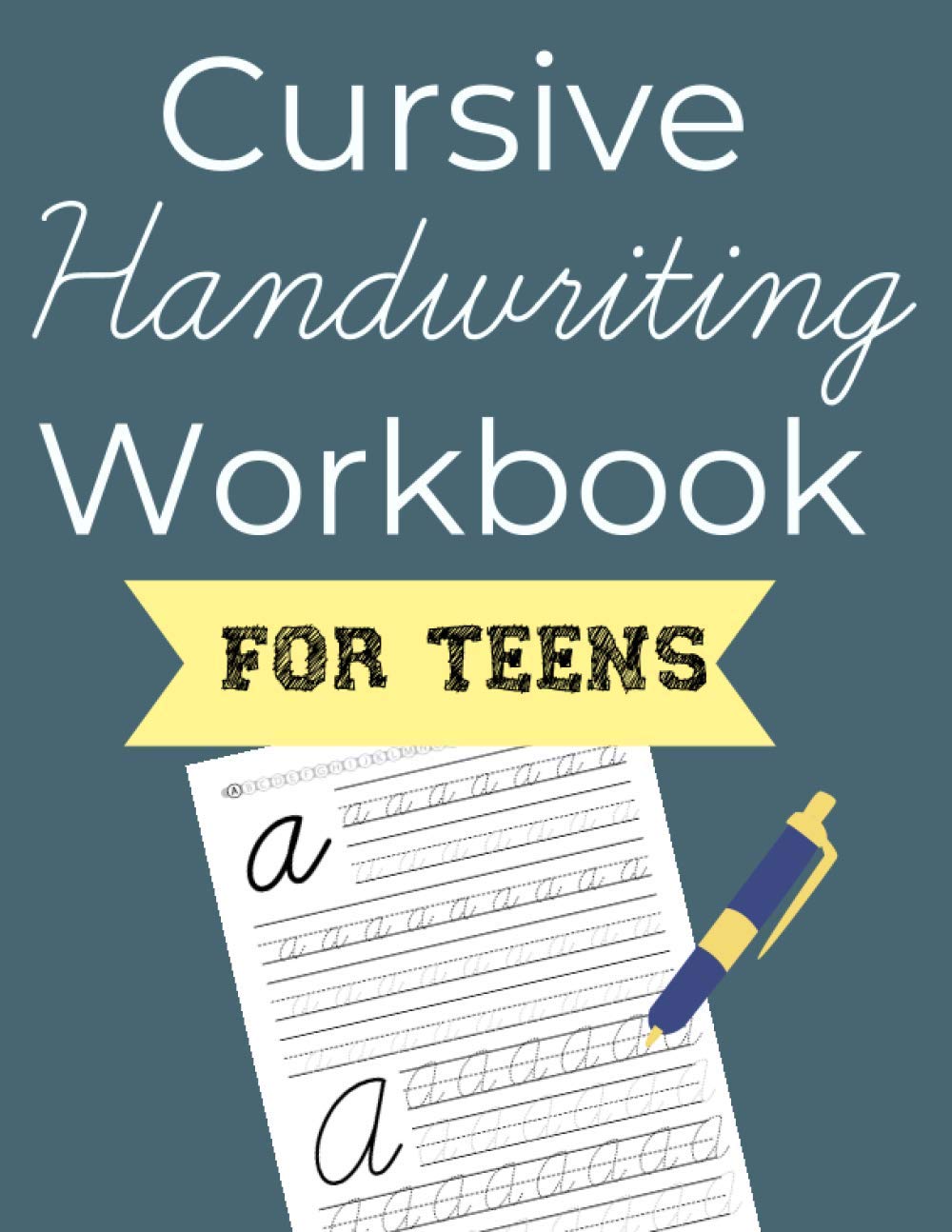 Cursive Handwriting Workbook For Teens: Fun Educational Gifts For Teens ...