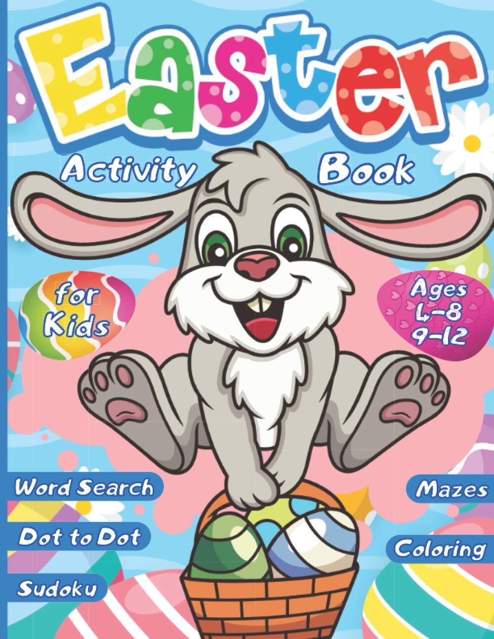Easter Activity Book for kids ages 4-8 9-12, Word Search - Sudoku - Dot ...