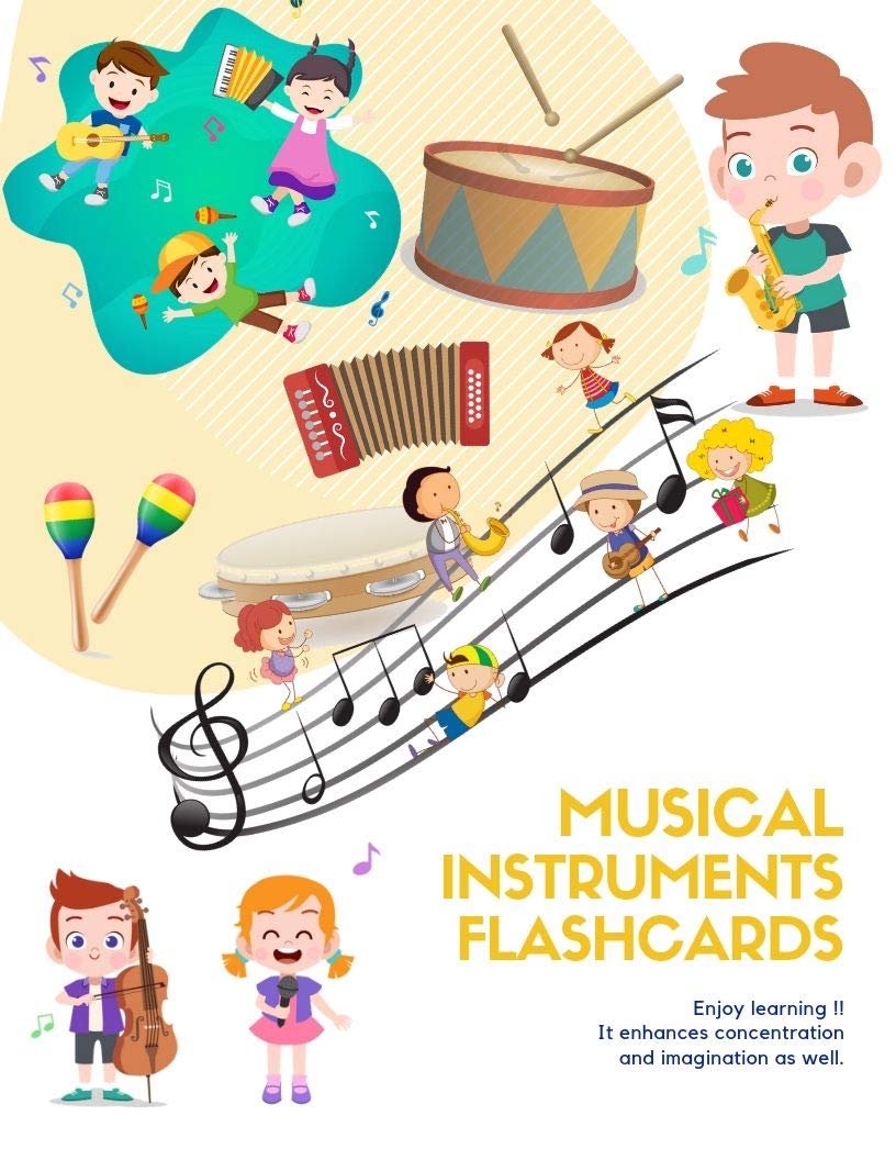 Musical Instruments Flashcards vocabulary for Kids : Flashcards of ...