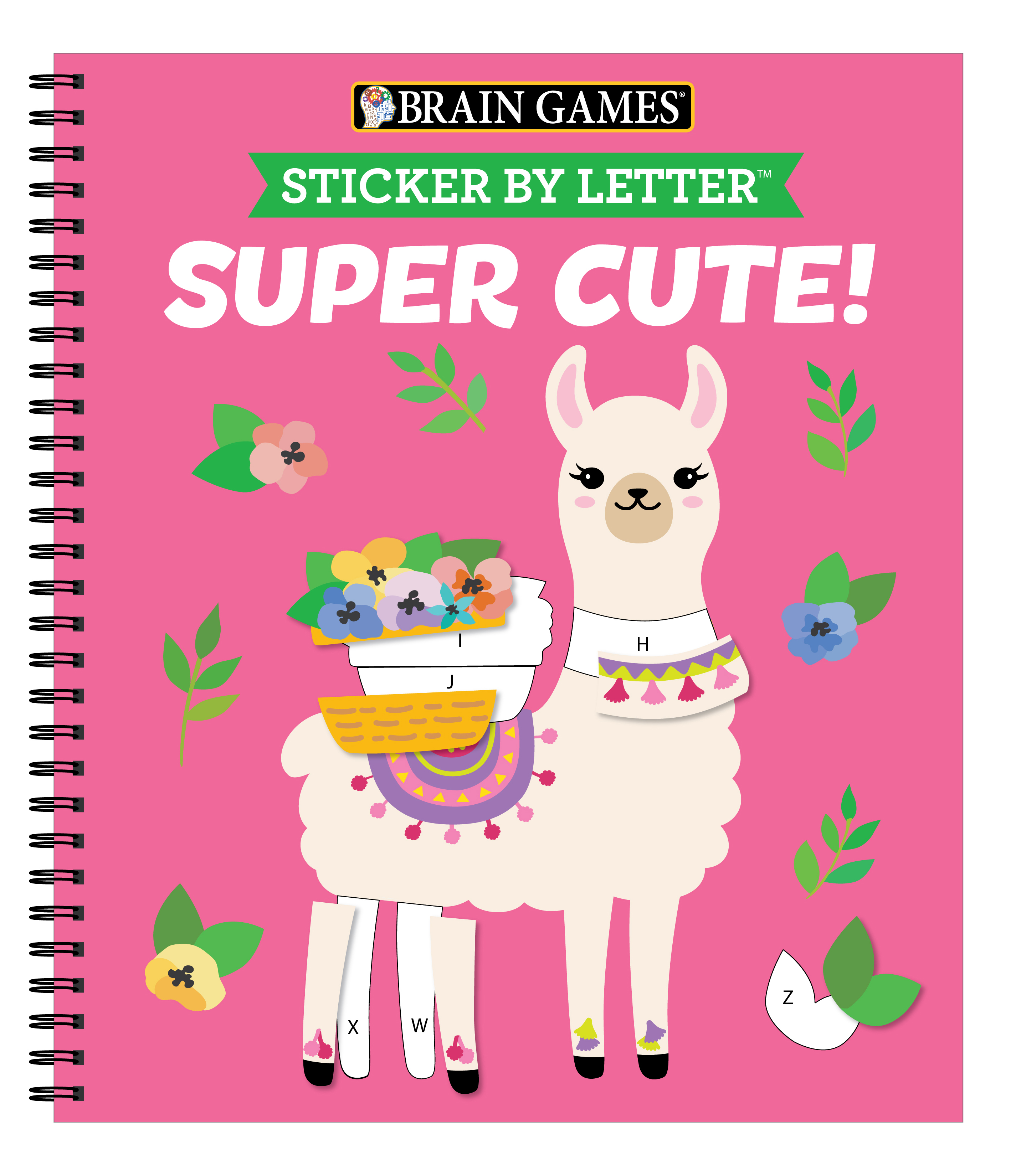 Brain Games - Sticker by Letter: Super Cute! by Publications ...