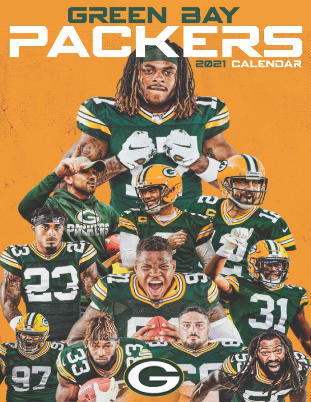 Green Bay Packers 2021 Calendar: Size 8.5x 11 inches Monthly Calendar ...