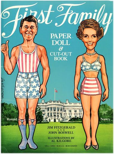 The First Family Paper Doll and Cut Out Book by John Fitzgerald Jim ...