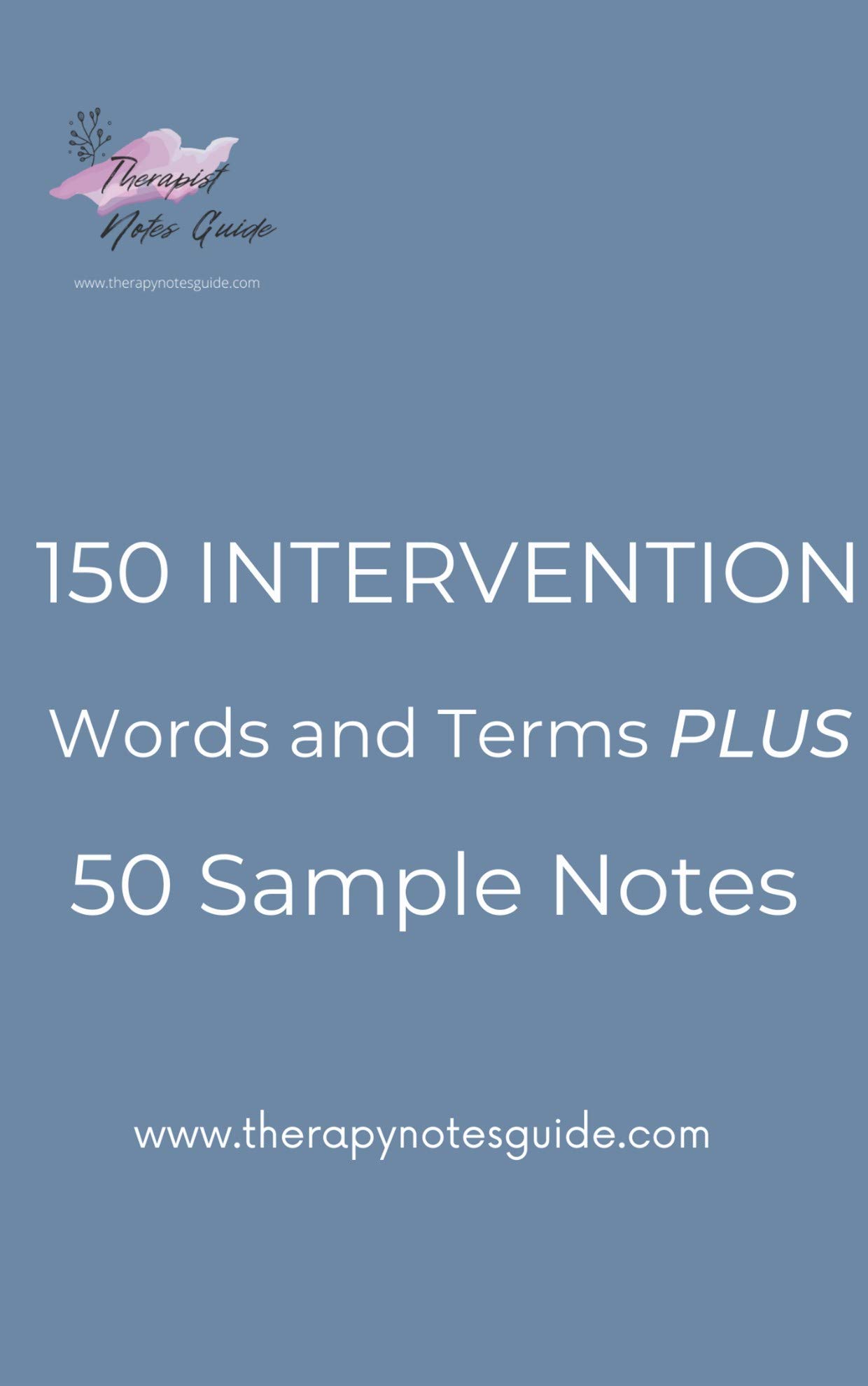 Therapy Notes Guide: 150 Intervention Words and 50 Sample Notes by ...