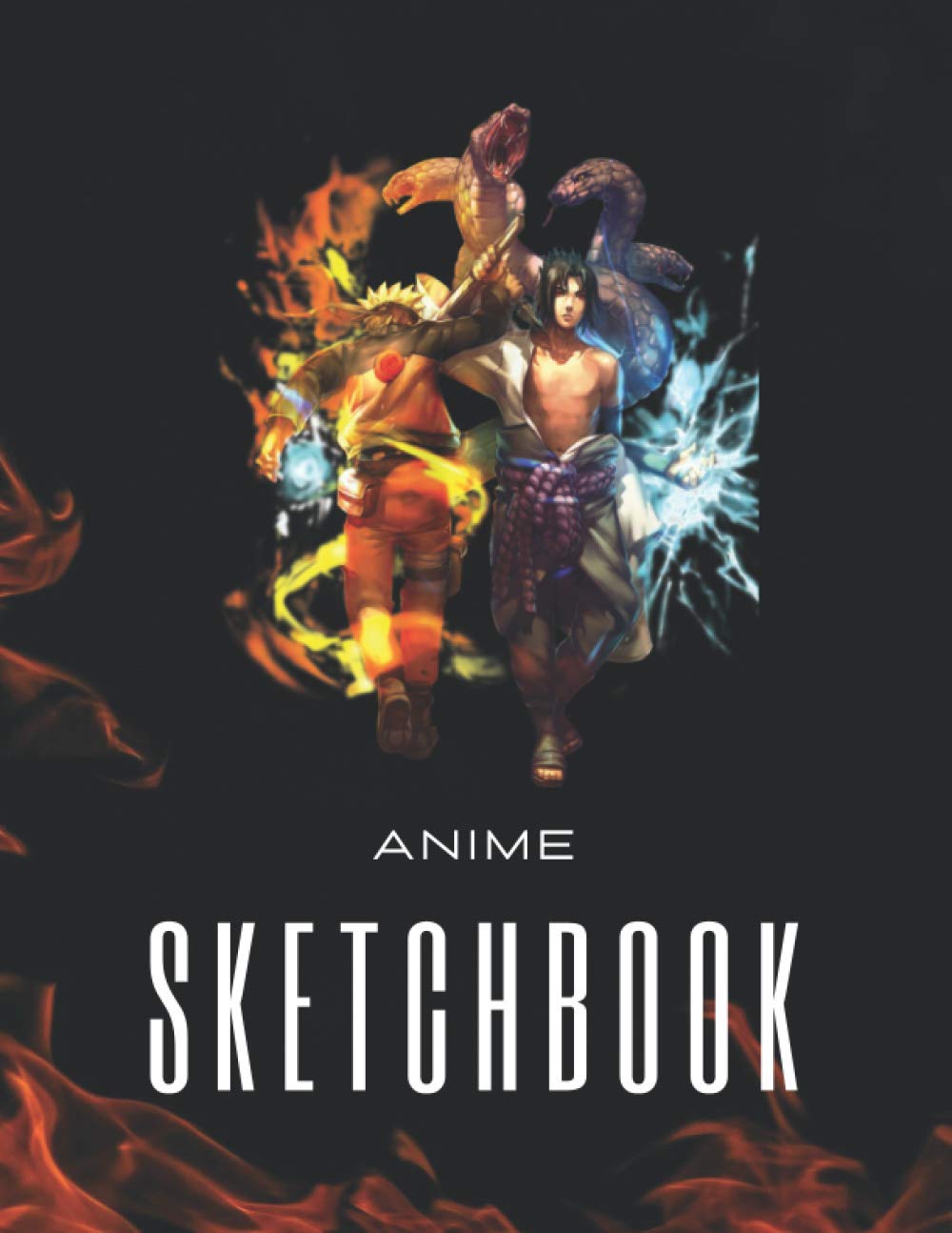 Anime Sketchbook: 120 Blank Pages, Sketch Pad for Drawing Anime Manga ...