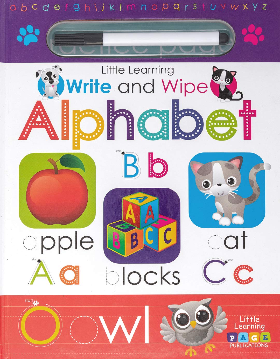 Alphabet Little Learning Library - Write & Wipe Activity Kids Books ...