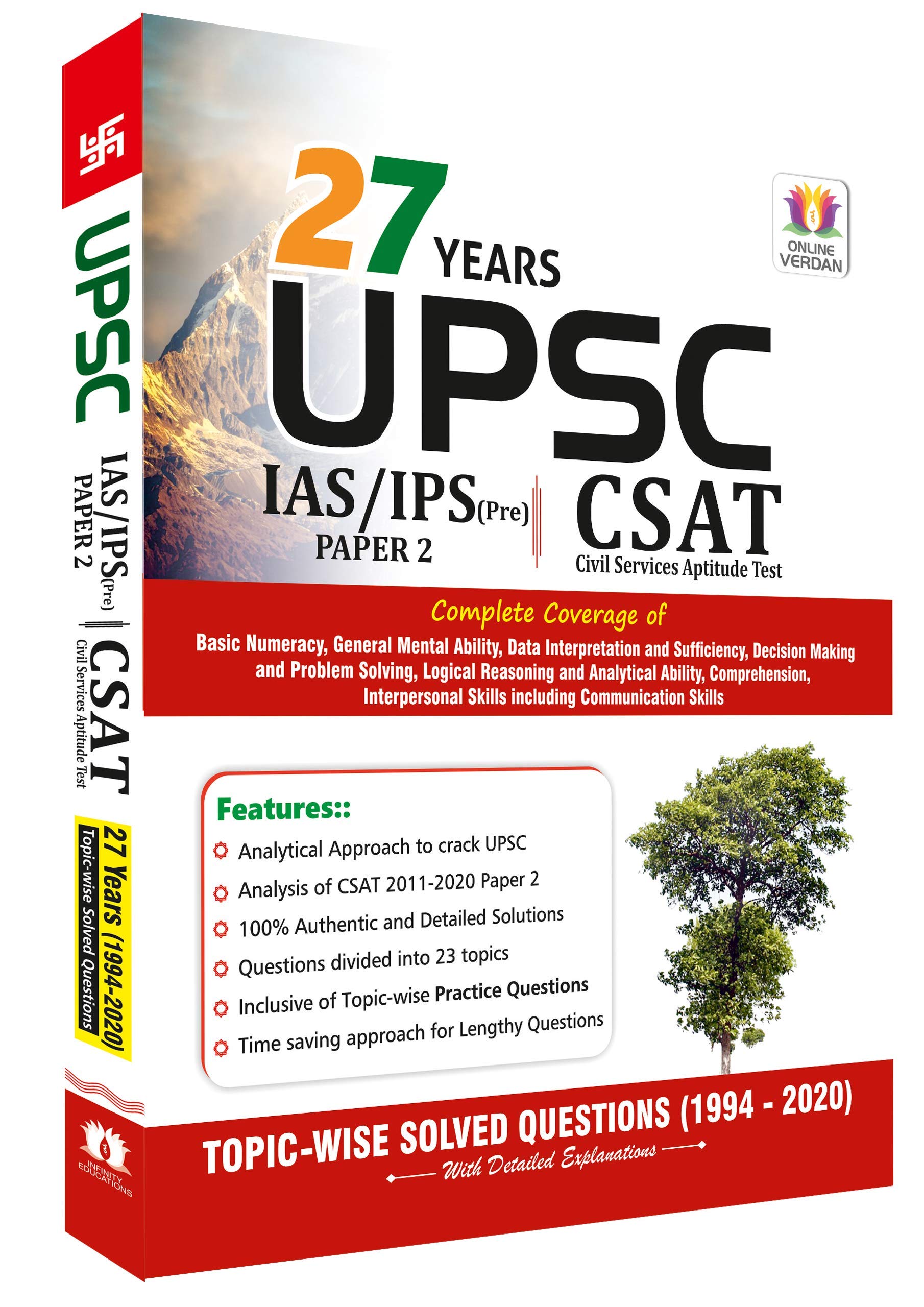 27 Years UPSC IAS/ IPS Prelims (CSAT) Topic-wise Solved Papers 2 (1994 ...
