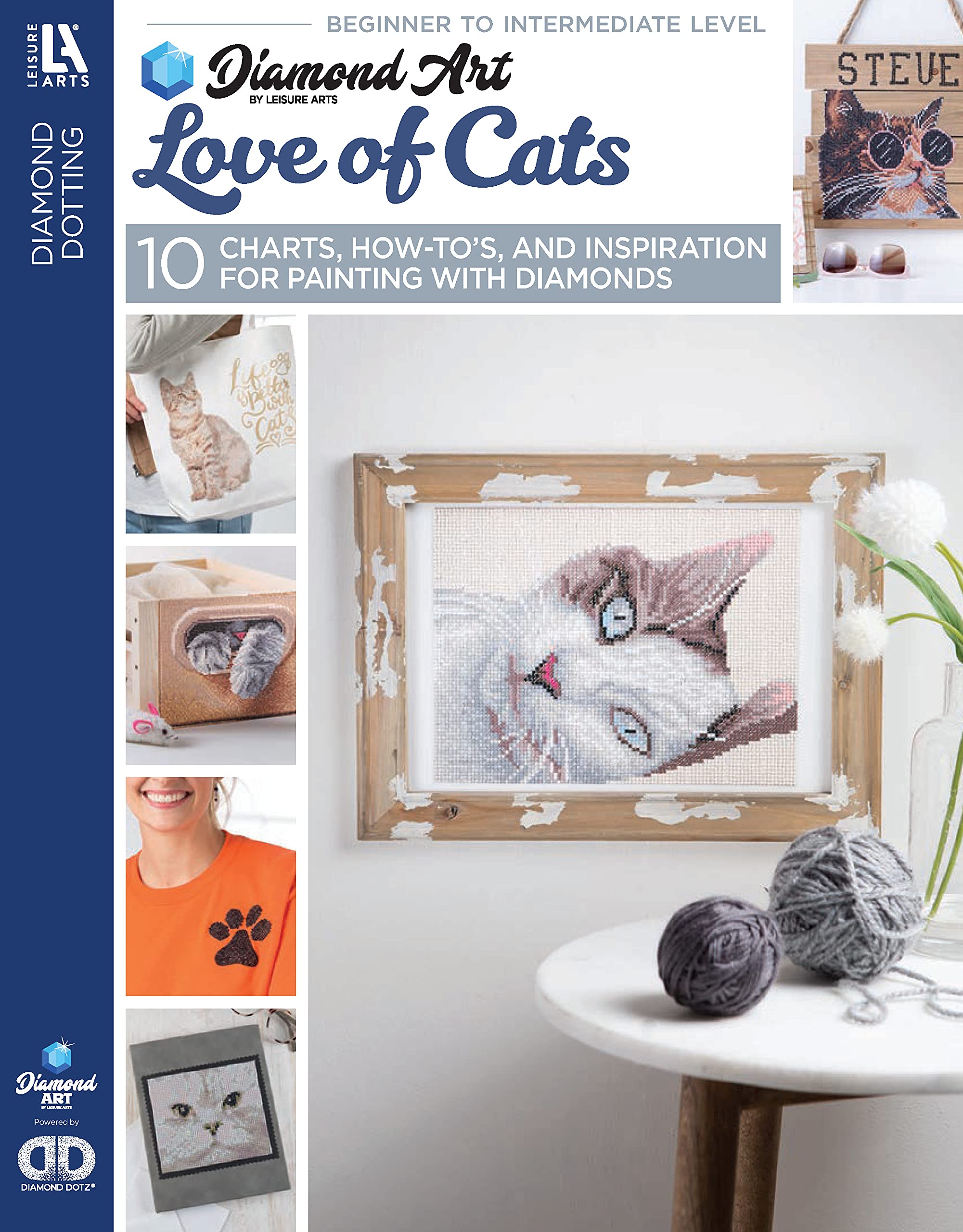 Diamond Art by Leisure Arts Love of Cats: 10 Charts, How-To's, and ...