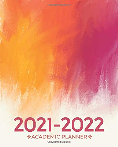 2021-2022 Academic Planner | Watercolor Pink and Yellow: July 2021 ...