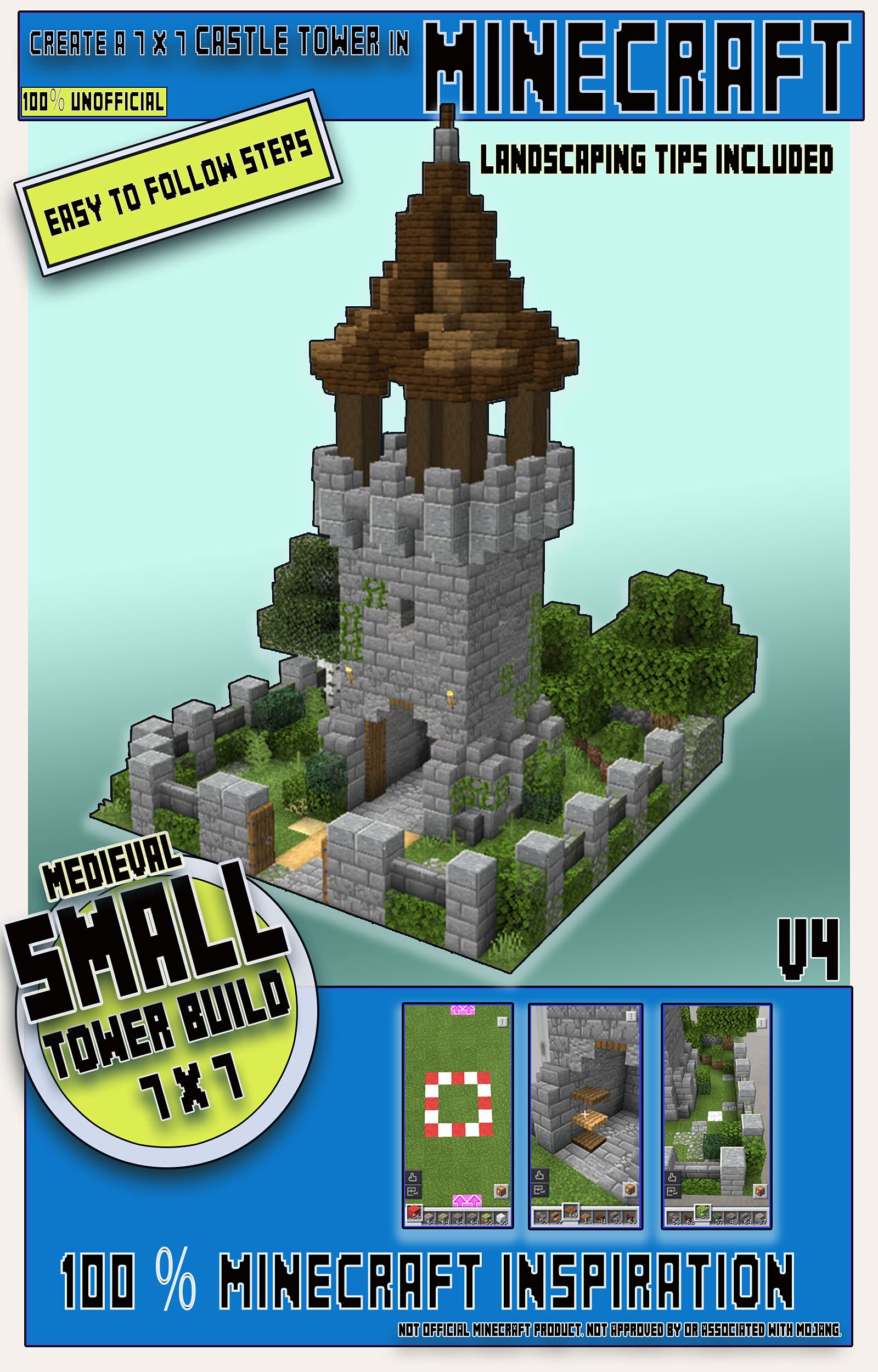 Create a Castle Tower in Minecraft: How to build a Castle Tower in ...
