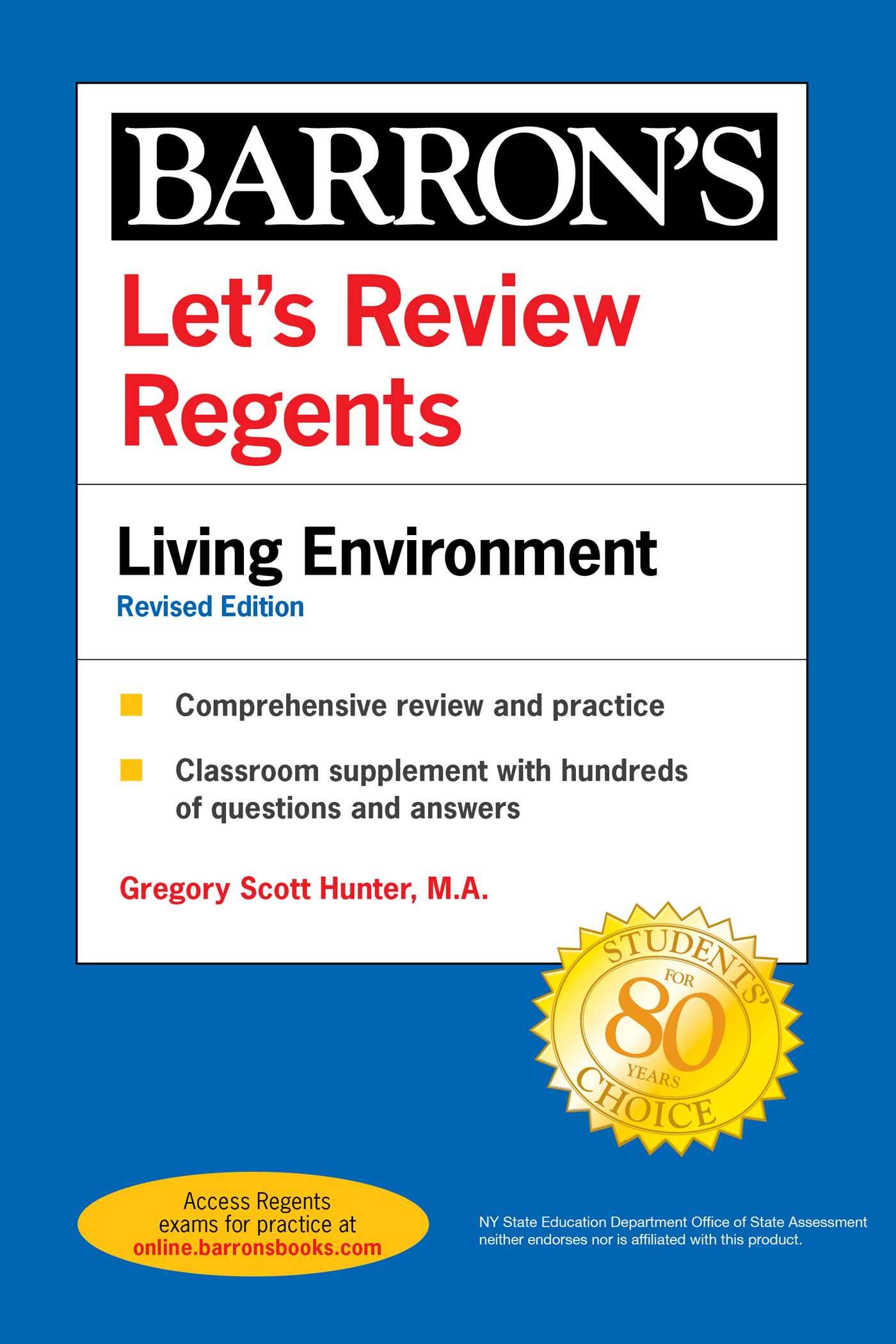 Let's Review Regents: Living Environment Revised Edition by Barron's ...