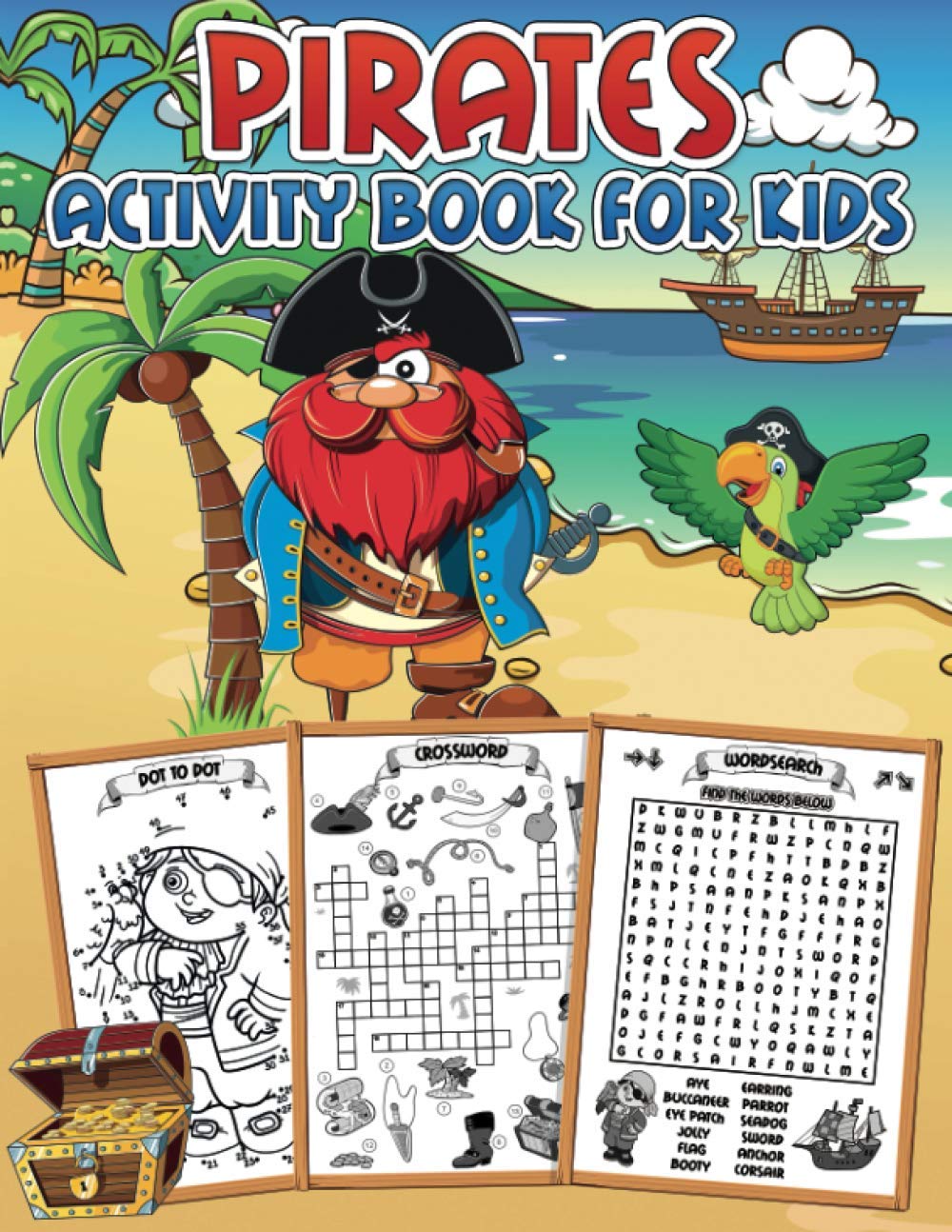 Pirate Activity Book for Kids: A fun workbook full of learning ...